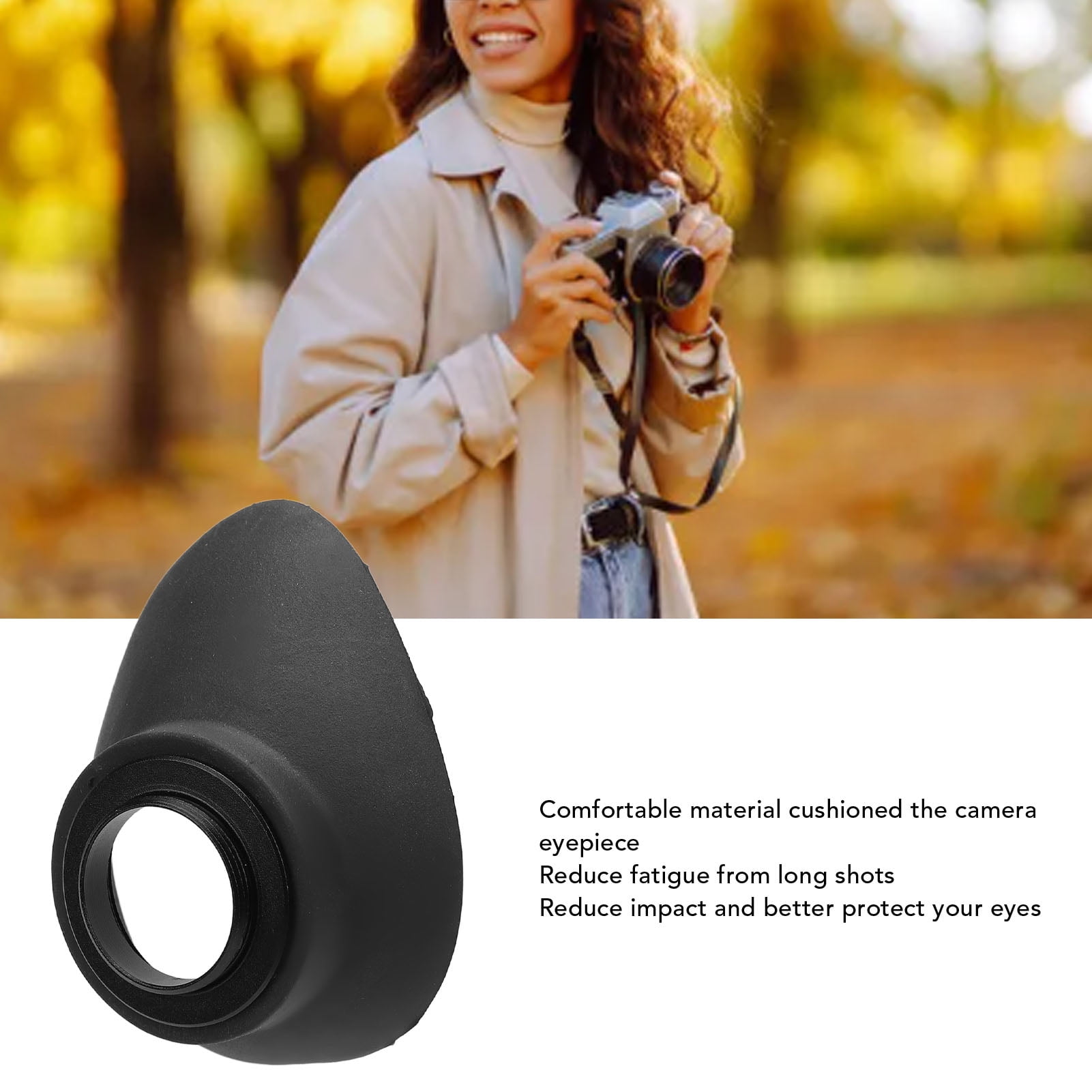 19mm Camera Eyepiece Replacement: Silicone Cushion Protects Eyes ...