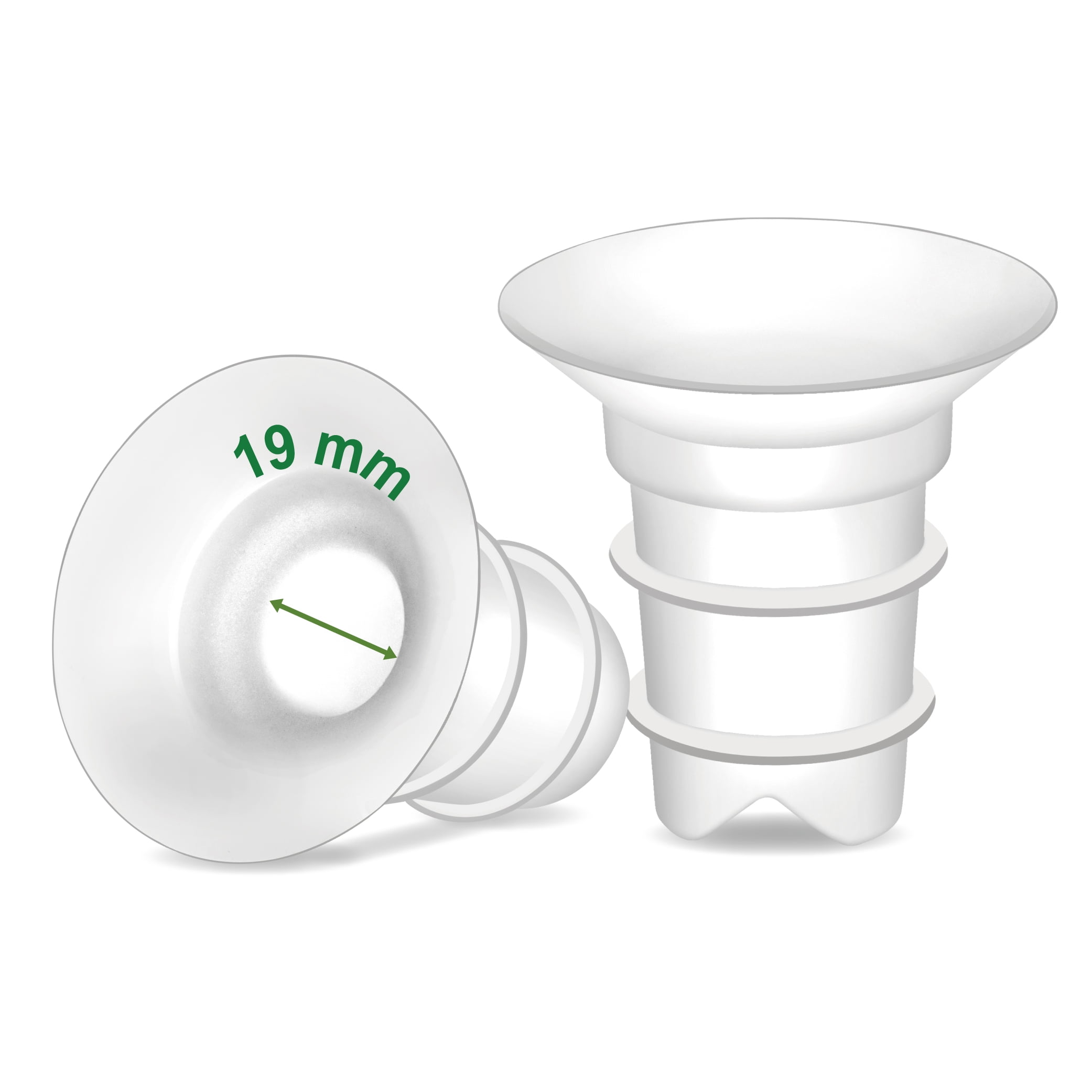 19mm Maymom Flange Inserts (Long Plus) Compatible with Freemie 25mm ...