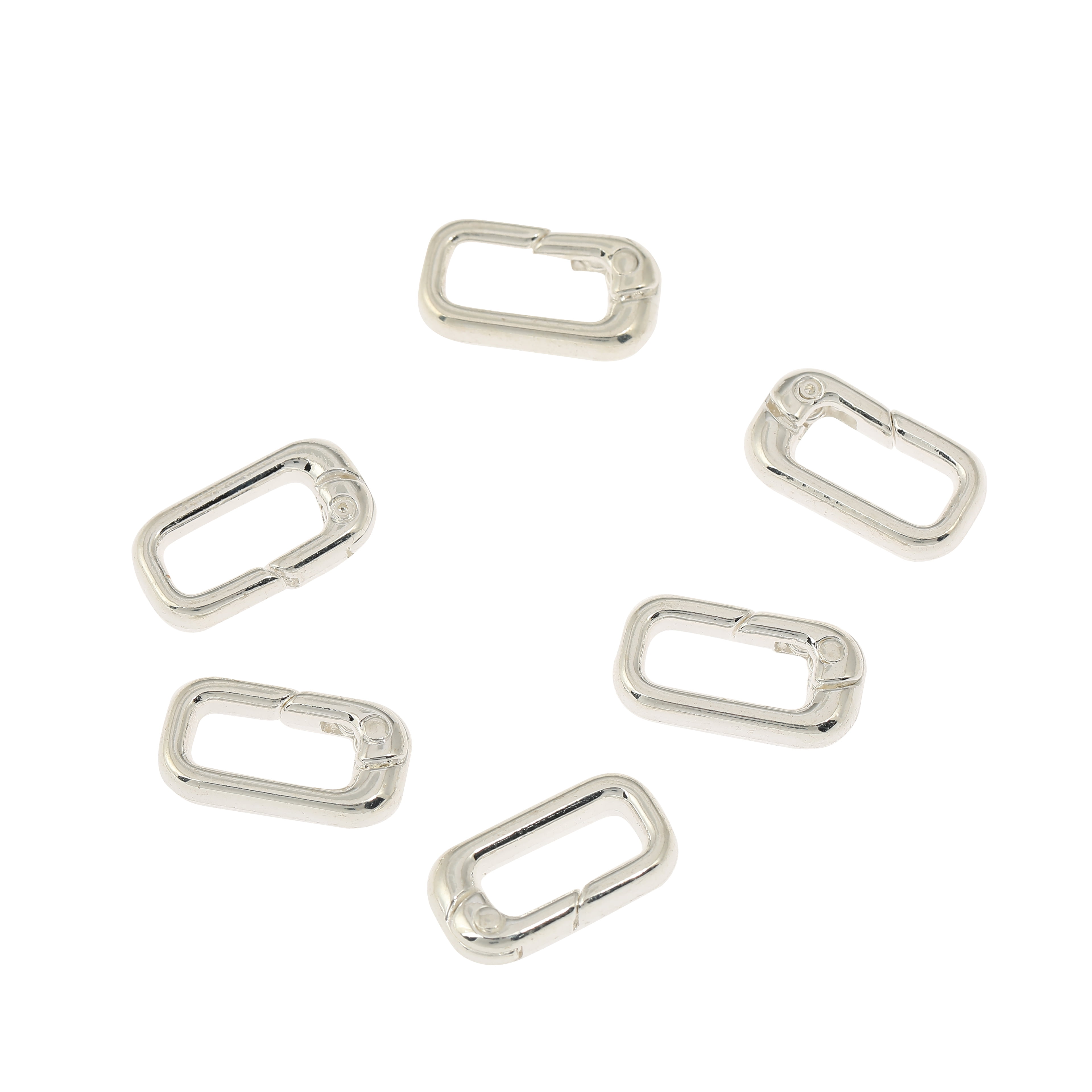 19mm Metal Rectangle Hinged Closures - 6ct. by Bead Landing™ - Walmart.com