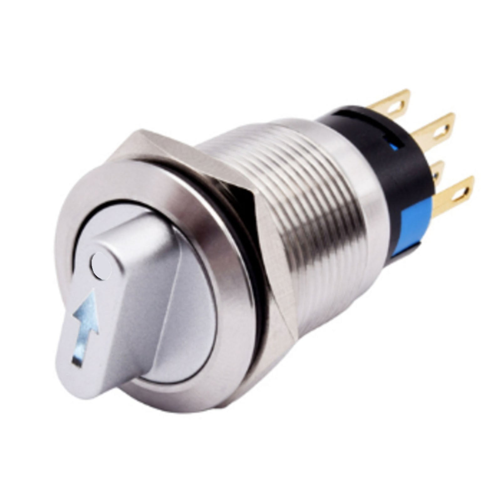 19mm Momentary Rotary Push Button Switch 3 Positions 2NO2NC 110-220V ON-Off IP66 - Walmart.com