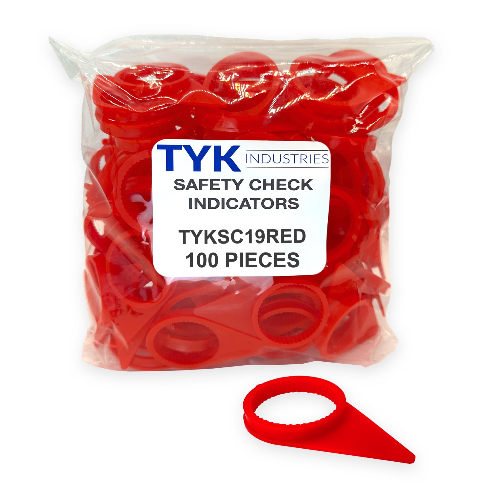 19mm Red Loose Wheel Lug Nut Safety Check Indicators by TYK Industries ...