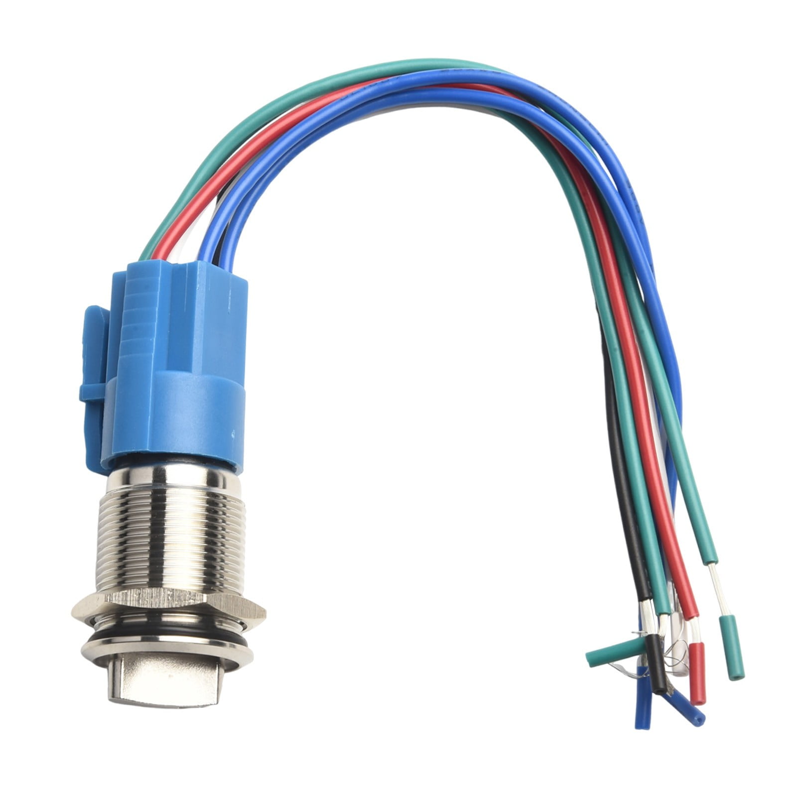 19mm Rotary Switch Latching 3 Positions 2NO 2NC 12-24V With Wire socket ...