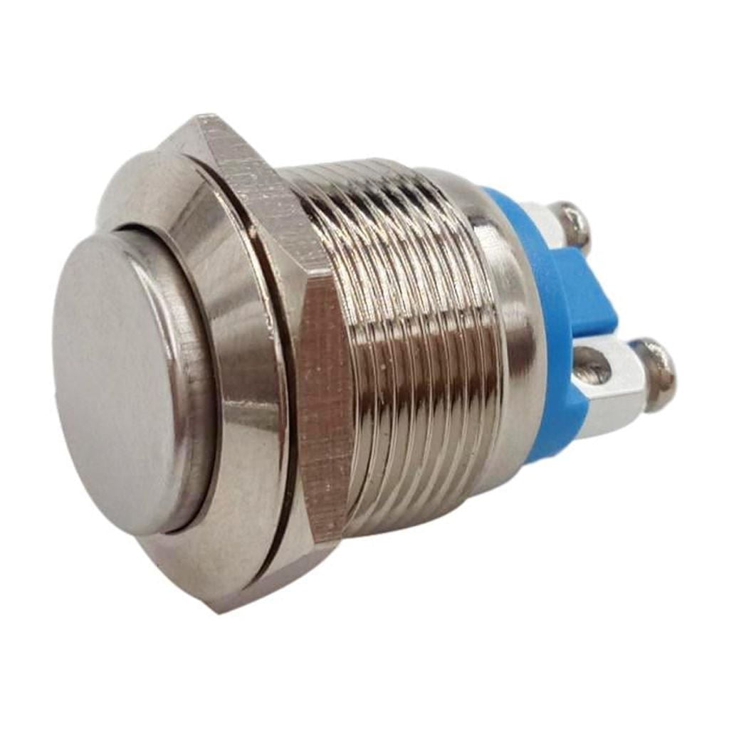 19mm-Starter Switch Momentary Push Button Plated Brass Metal - Walmart.com