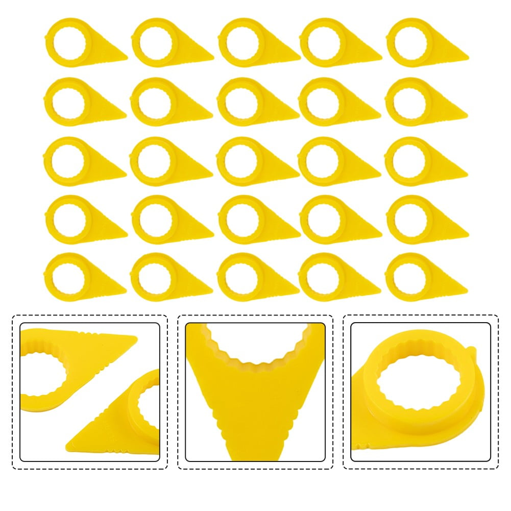 19mm Yellow Wheel Nut Indicators Truck Safety 25 Pack Loose Wheel Nut ...