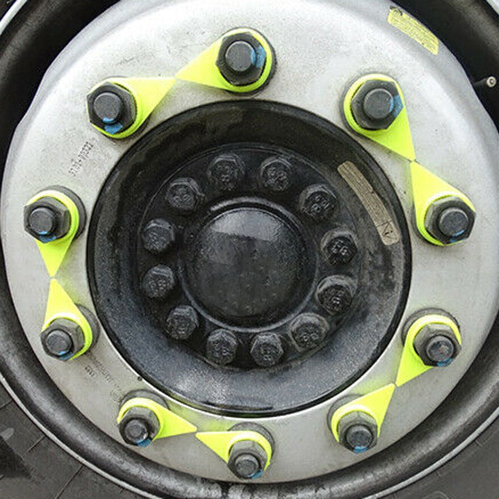 19mm Yellow Wheel Nut Indicators Truck Safety 25 Pack Loose Wheel Nut ...