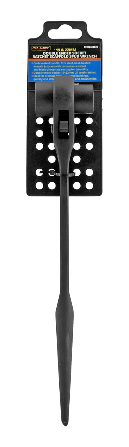 19mm and 22mm Double Ended Socket Ratchet Scaffold Spud Wrench - Cal ...