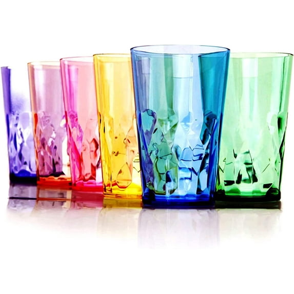 - 19oz Unbreakable Premium Drinking Glasses Set of 6 - Super Grade ...