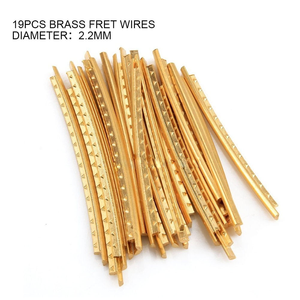 19pcs 2.0mm Brass Guitar Fret Wire Fretwires For Classic Acoustic ...