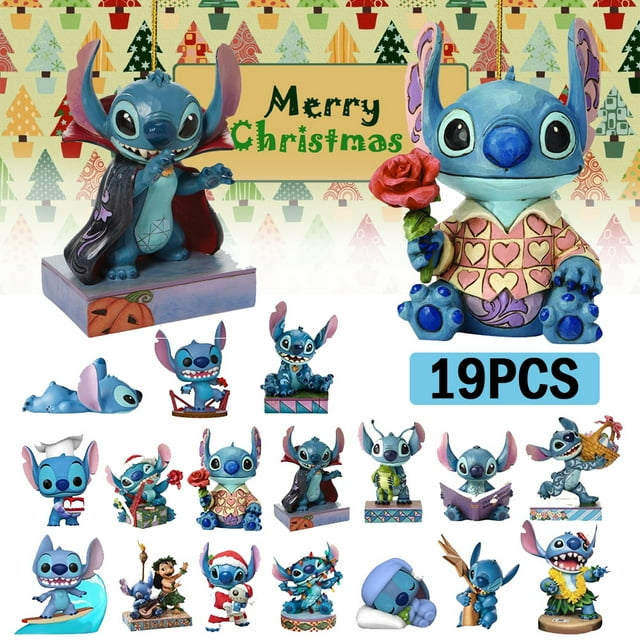 19pcs Disney Stitch Christmas Pendant Xmas Tree Decoration Hanging ...
