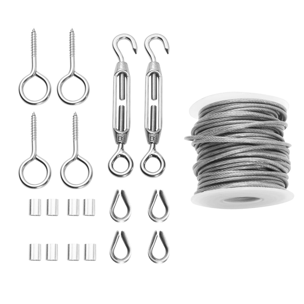 19pcs Light Guide Wire 15m Nylon Coated Stainless Steel Wire Rope Cable ...