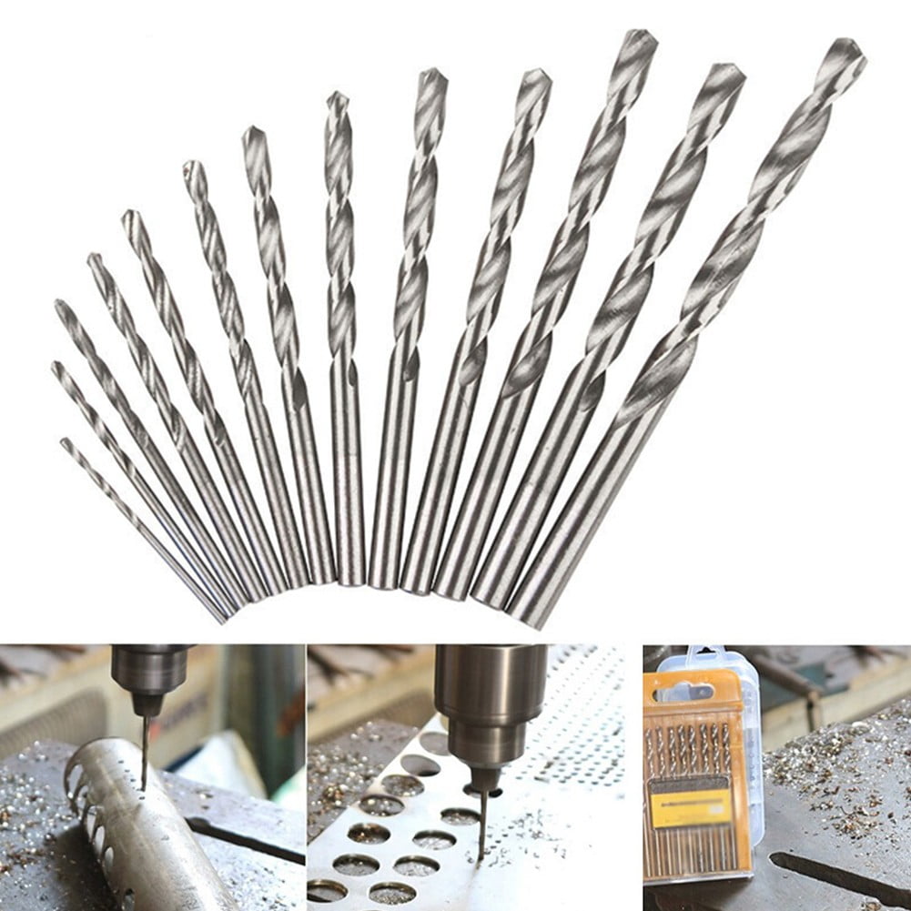 19pcs Set 1-10mm HSS Drill Bit Set Nitriding Coating Metric Drill Bit ...