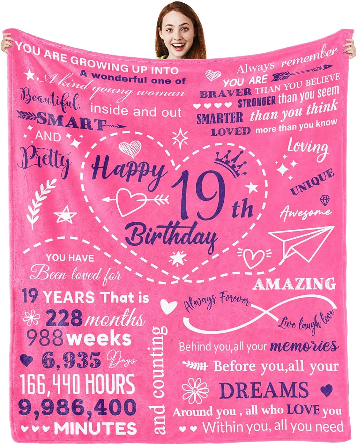 19th Birthday Gifts for Girls, 19th Birthday Decorations for Girls, 19 ...