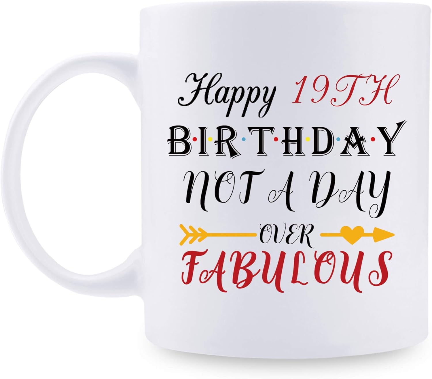 19th Birthday Gifts for Women - Happy 19th Birthday Not A Day Over ...