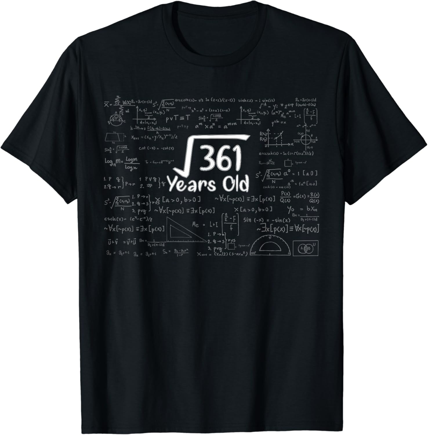 19th Birthday T Shirt - Square Root Math Lover 19 Years Old T-Shirt ...