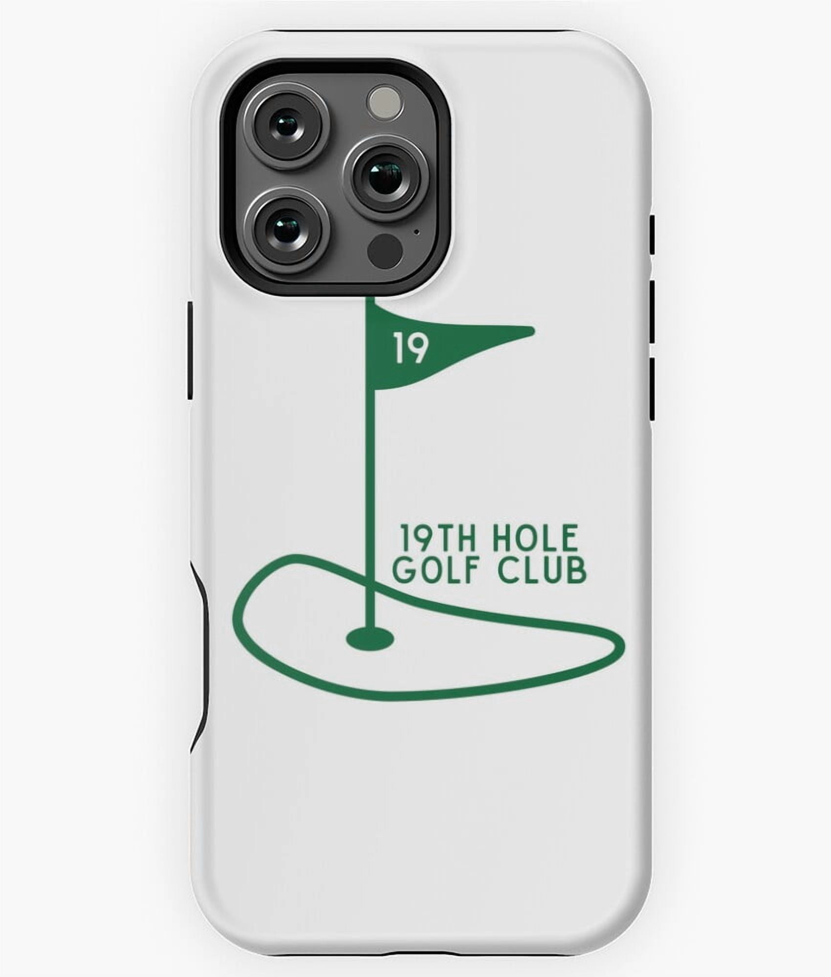 19th Hole Golf Club Design Phone Case for iPhone 16 15 14 13 12 11 Pro ...