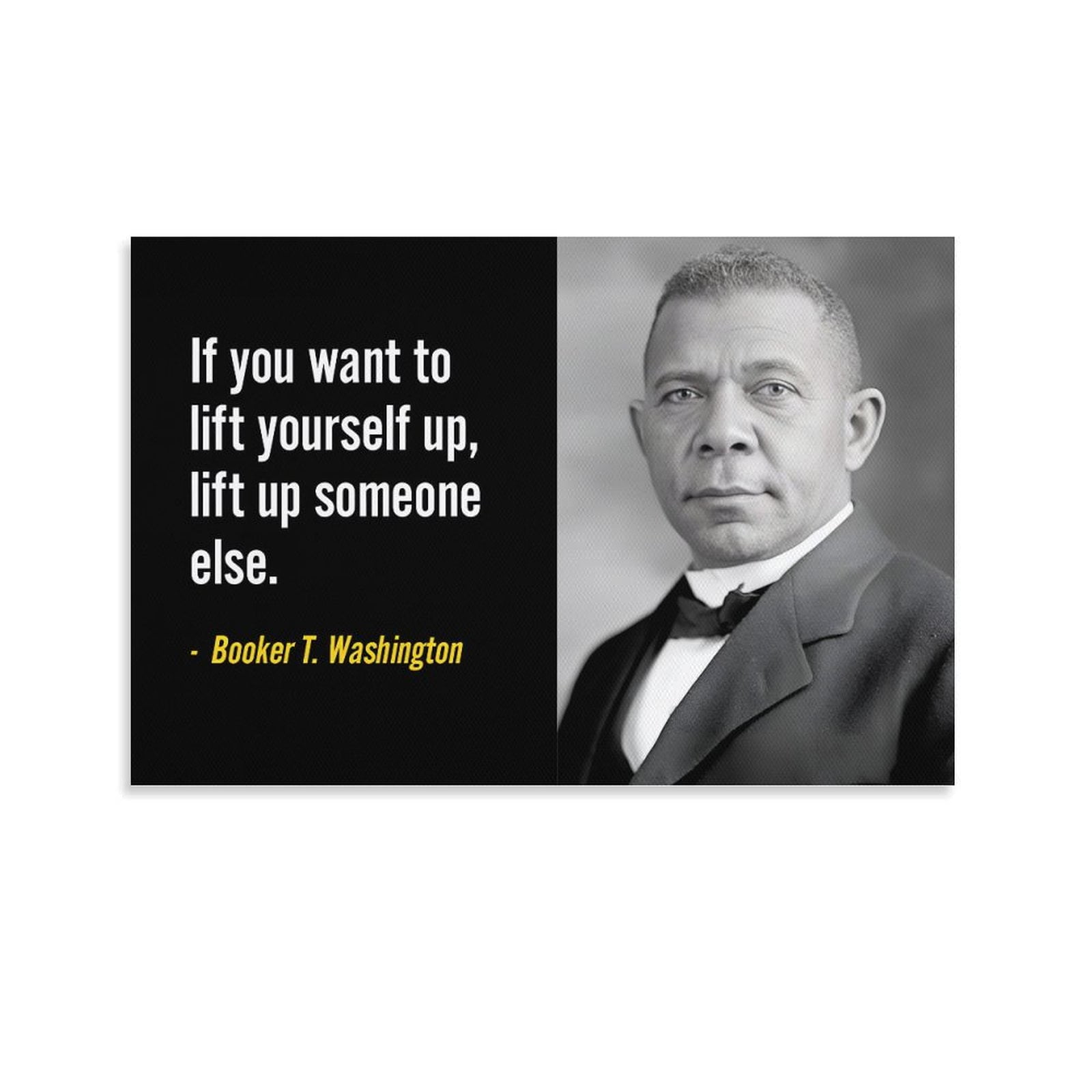19th-century American Academics Booker T. Washington Poster Posters Wall Art Painting Canvas ...