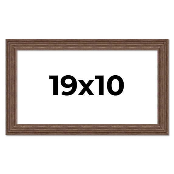 19x10 Frame Brown Distressed Barnwood Picture Frame | Rustic Farmhouse ...