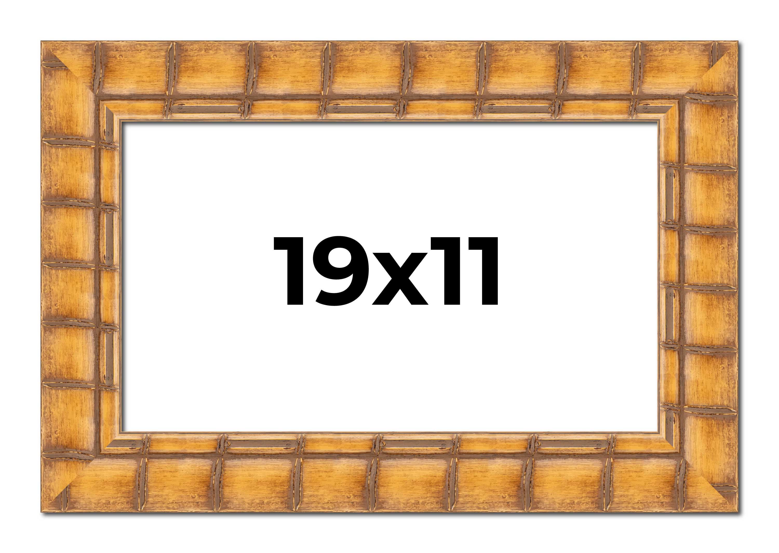 19x11 Frame Beige Real Wood Picture Frame Width 3 inches | Interior ...
