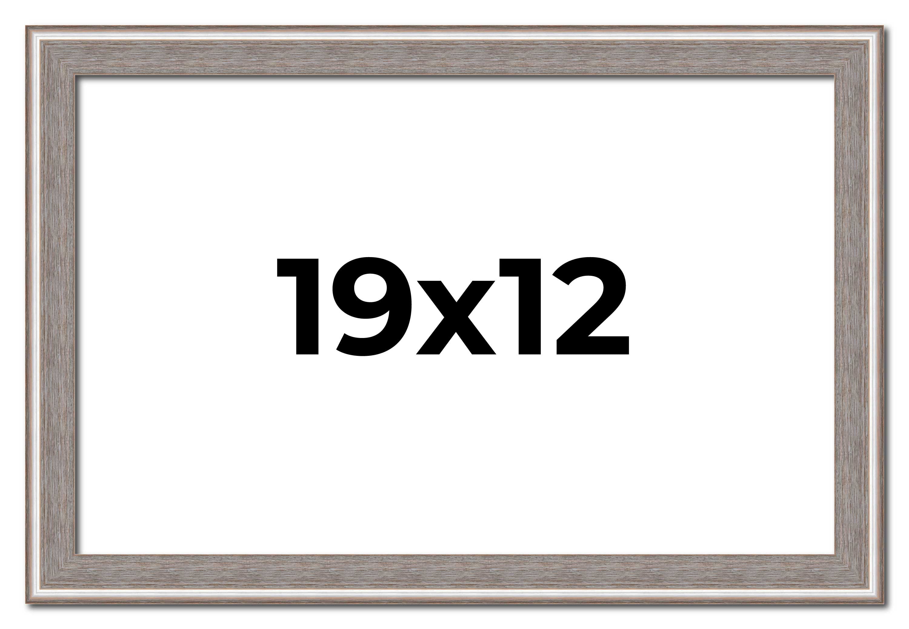 19x12 Frame Grey Real Wood Picture Frame Width 1.25 inches | Interior ...