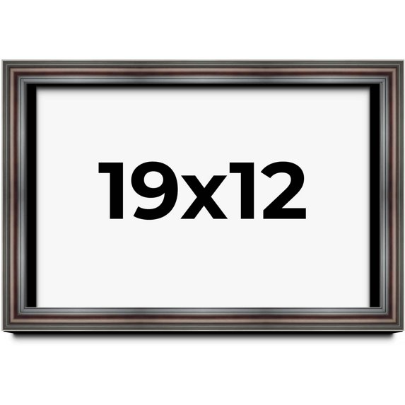 19x12 Shadow Box Frame Brown Cherry | 2.625 Inches Deep Pine Wood ...