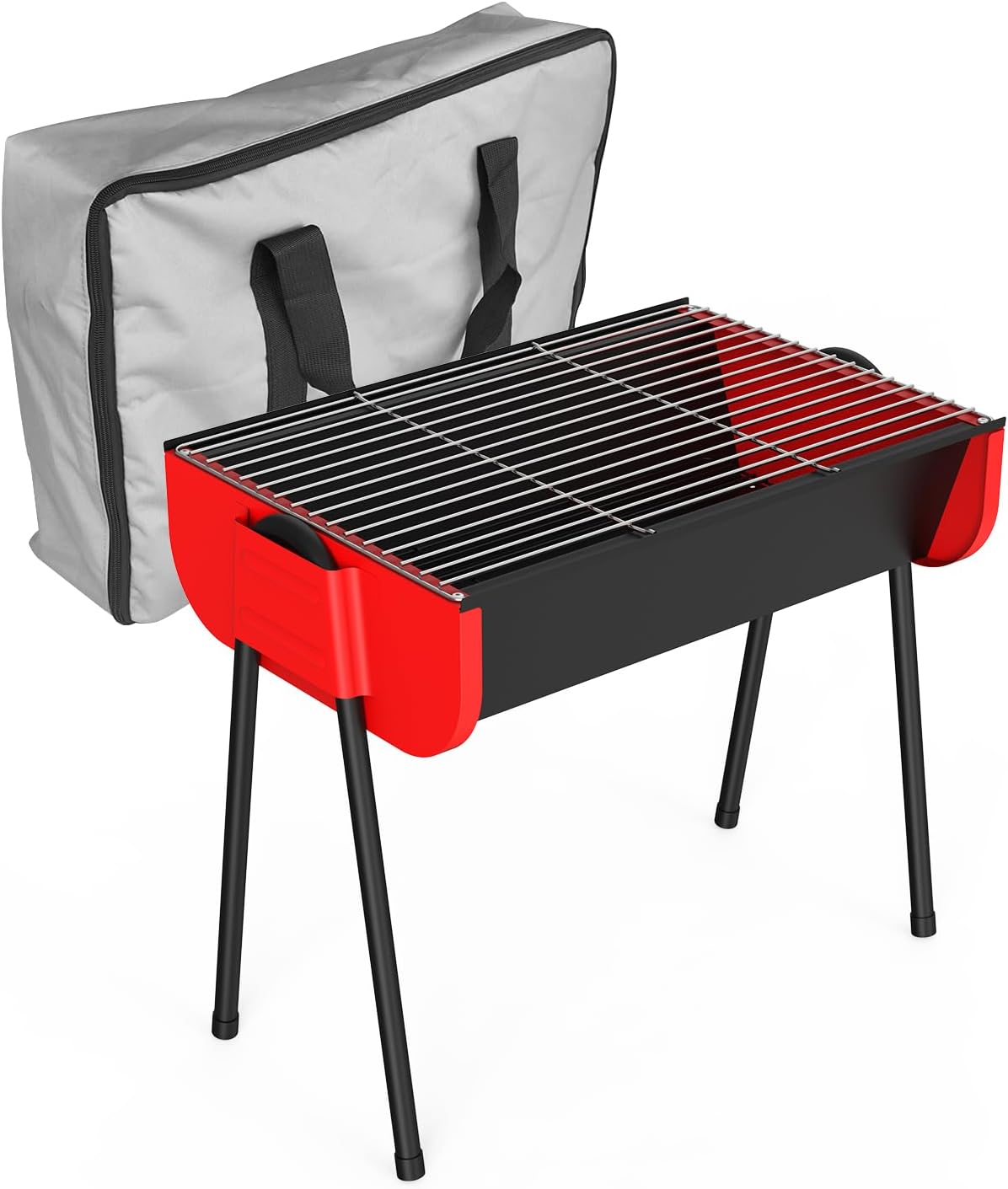 19x12 inch Charcoal Grill, Portable Barbecue Grill with Carry Bag, 231 ...