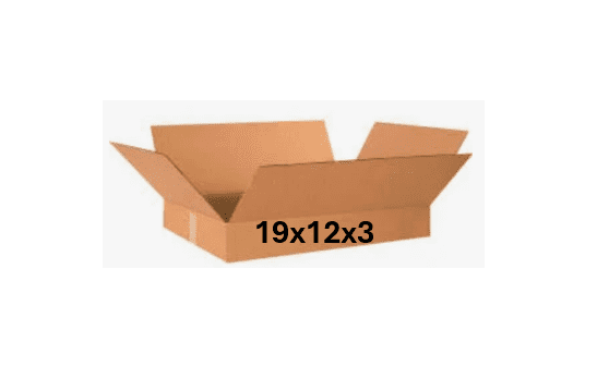 19x12x3 (200 lb strength) | SINGLE CARDBOARD BOX - Walmart.com