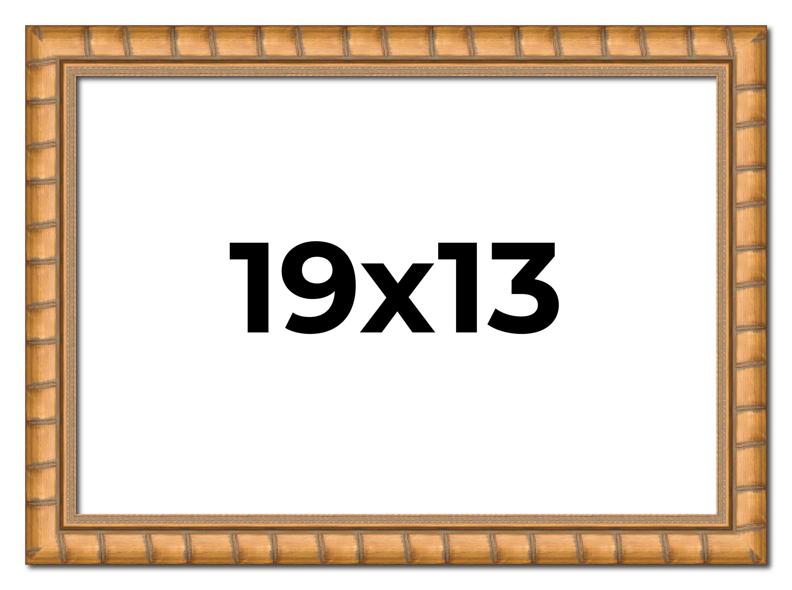 19x13 Frame Gold Real Wood Picture Frame Width 1.5 inches | Interior ...