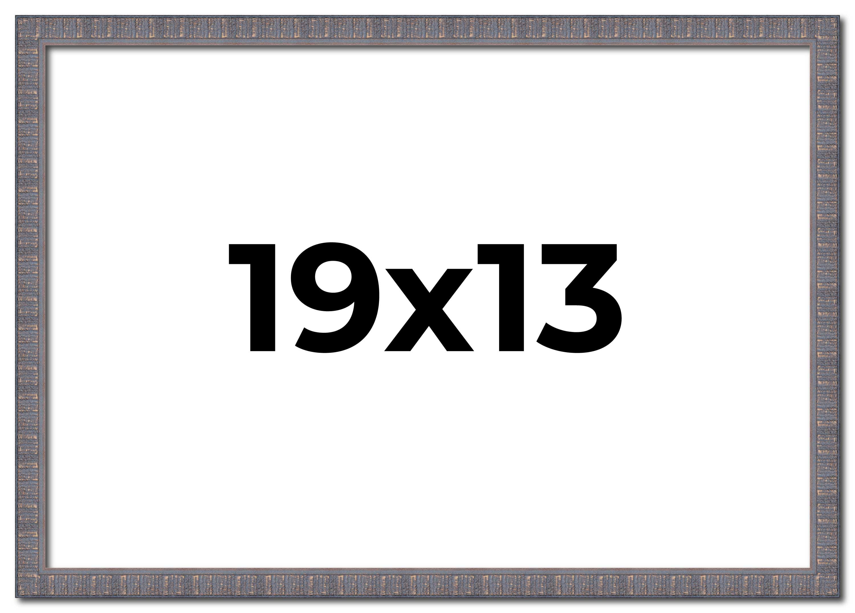 19x13 Frame Slate Blue Distressed Rustic Solid Wood Picture Frame | 0. ...