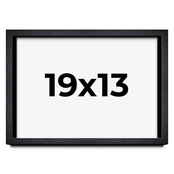 19x13 Shadow Box Frame Black | 1 Inches Deep Real Wood Farmhouse ...