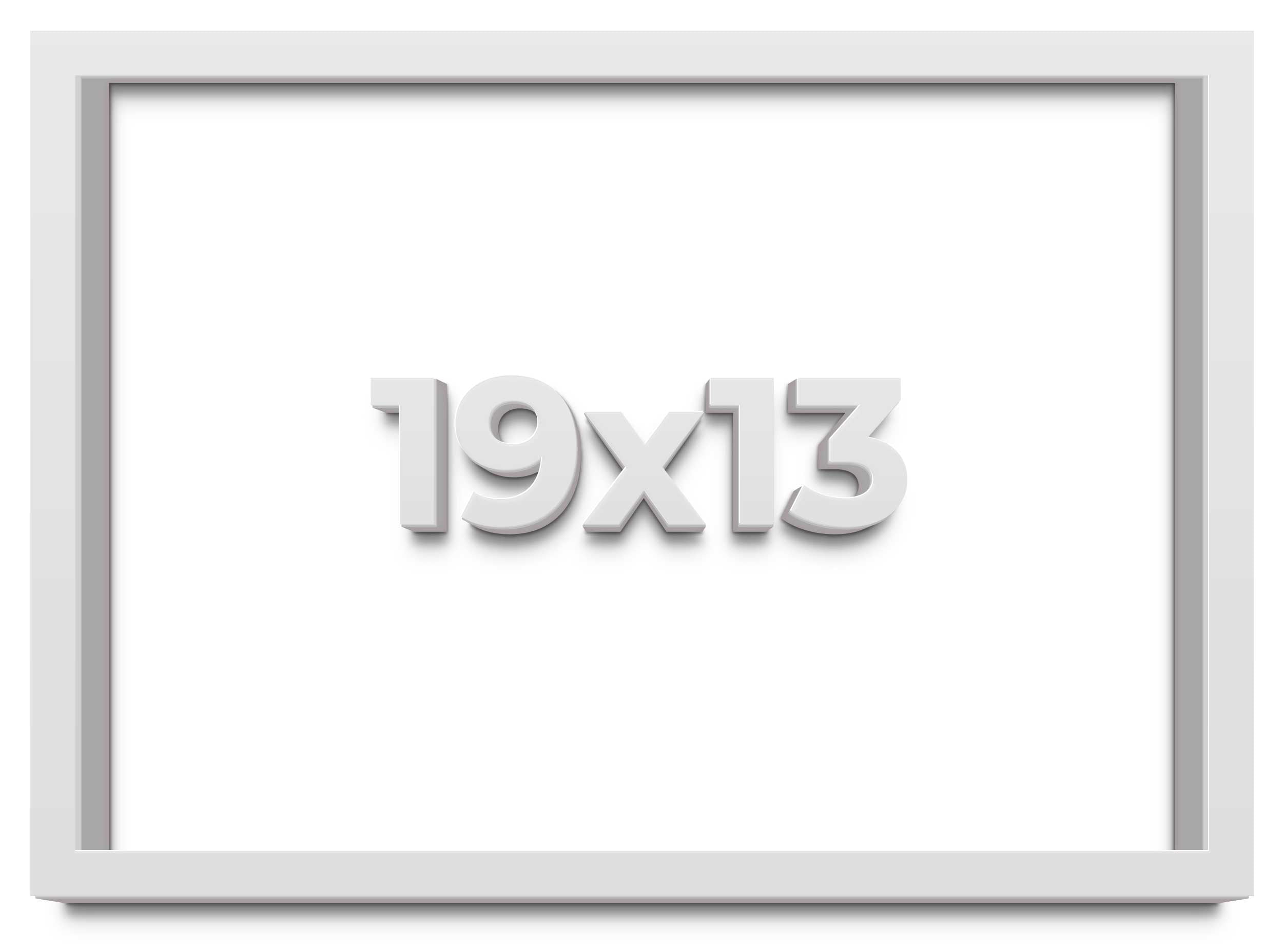 19x13 Shadow Box Frame White | 2 Inches Deep Real Wood Contemporary Shadowbox Display Frame | UV ...