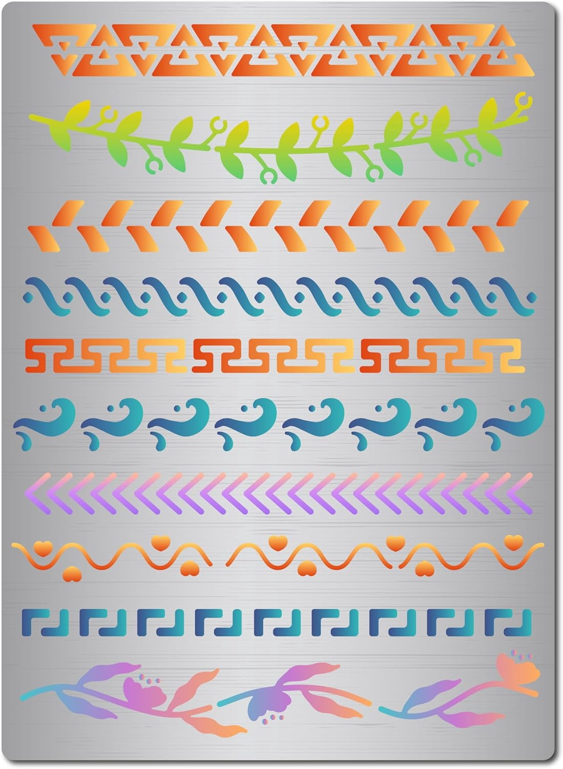 19x14cm Metal Planner Template Journal Planner Stencils Flowers and ...