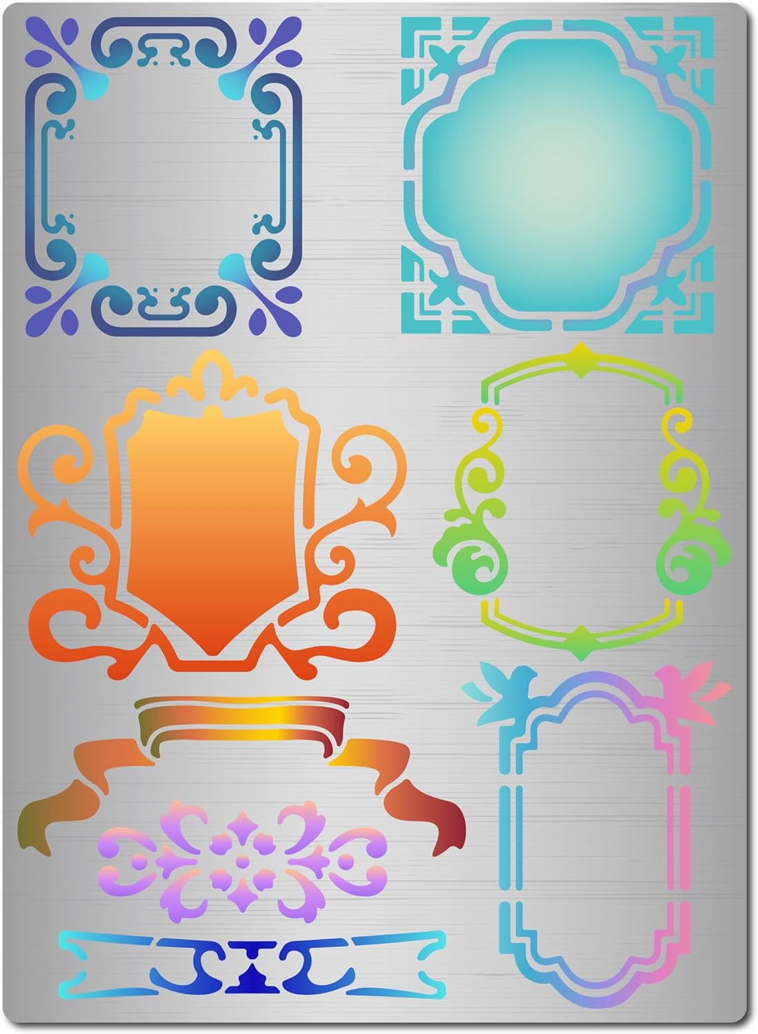 19x14cm Metal Planner Template Journal Planner Stencils Flowers and ...