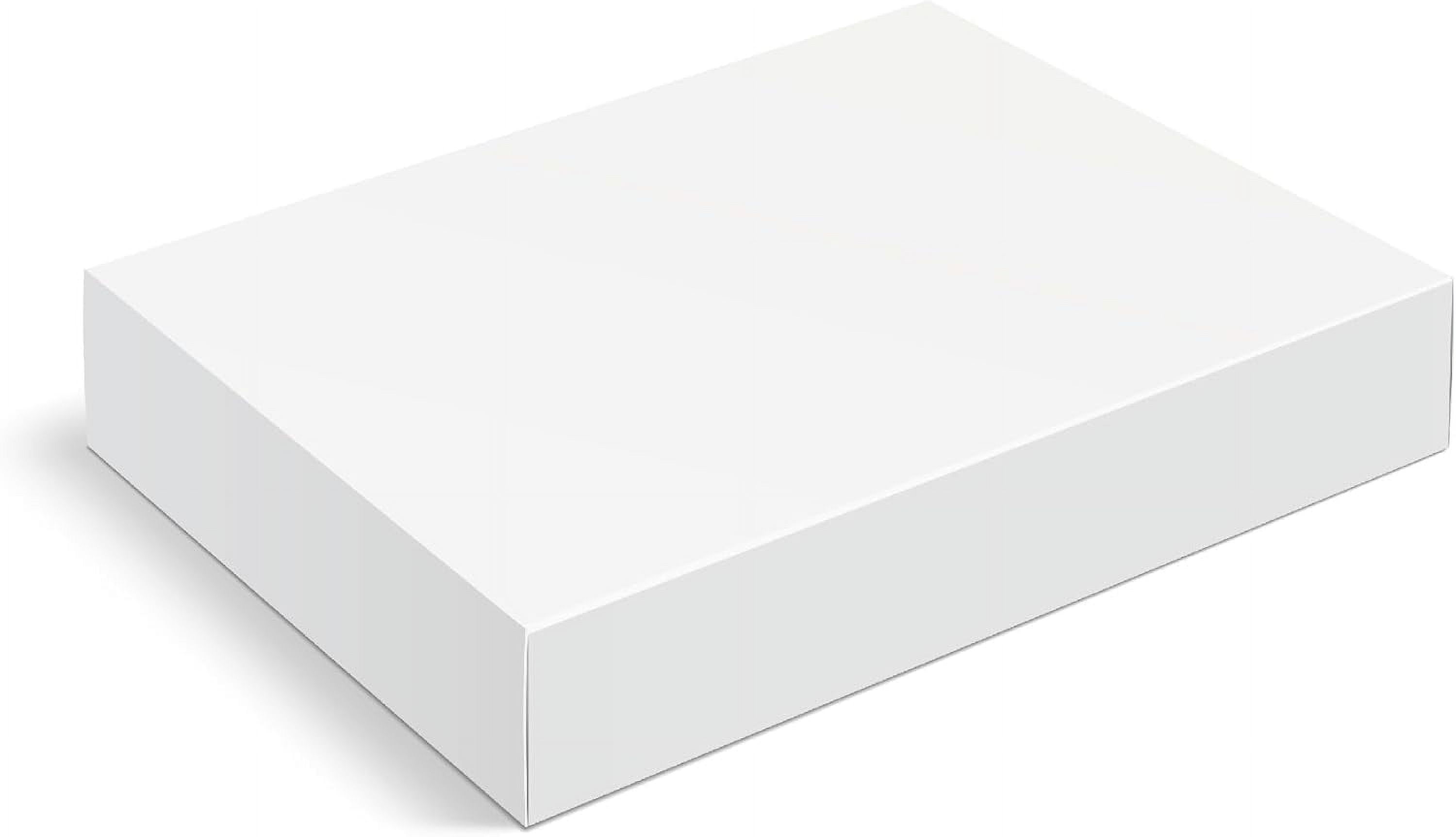 19x14x4 1/2 inches White Cake box, Premium Bakery Boxes, One piece ...
