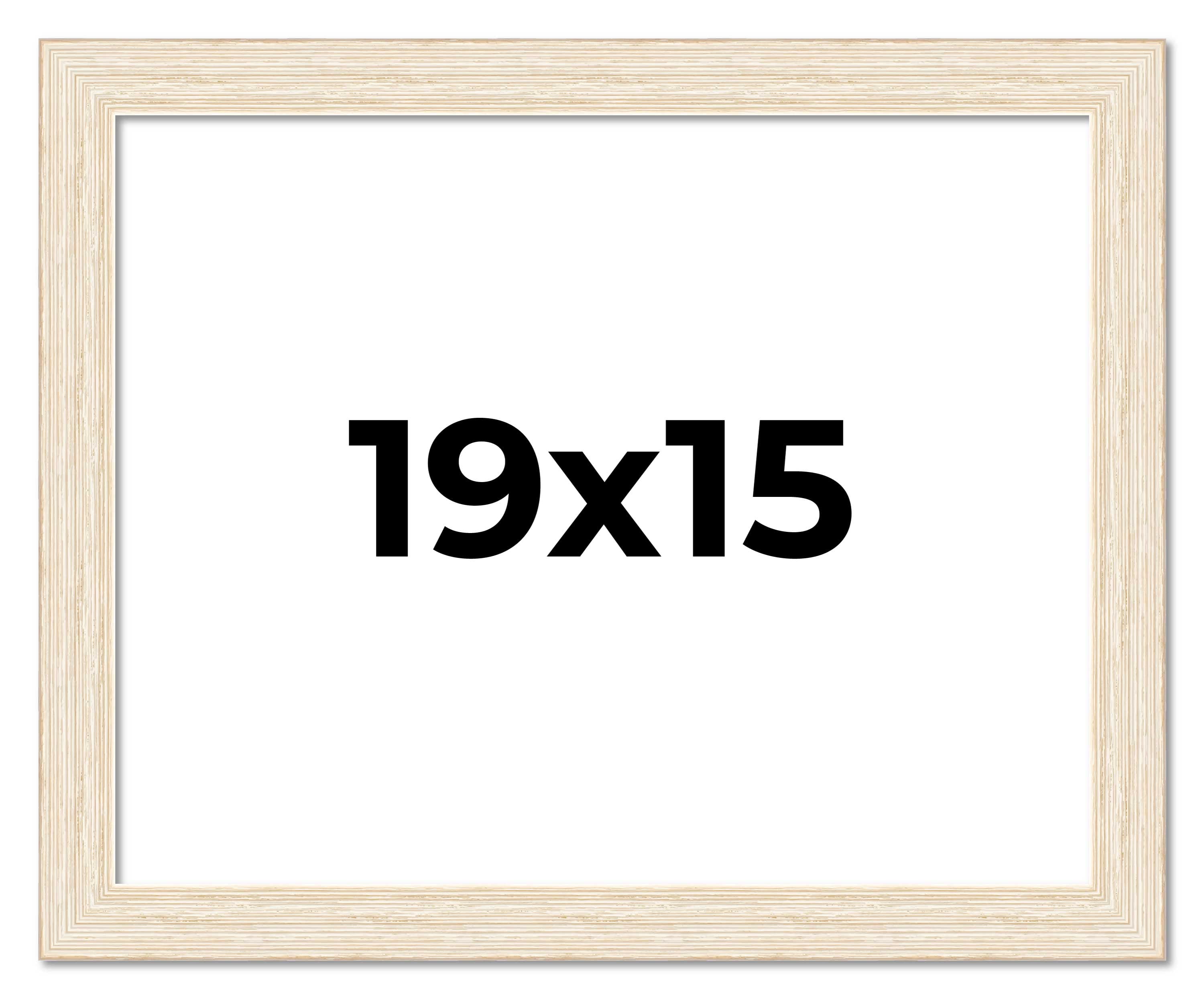 19x15 Frame White Barnwood Picture Frame Includes UV Acrylic Plexiglass ...