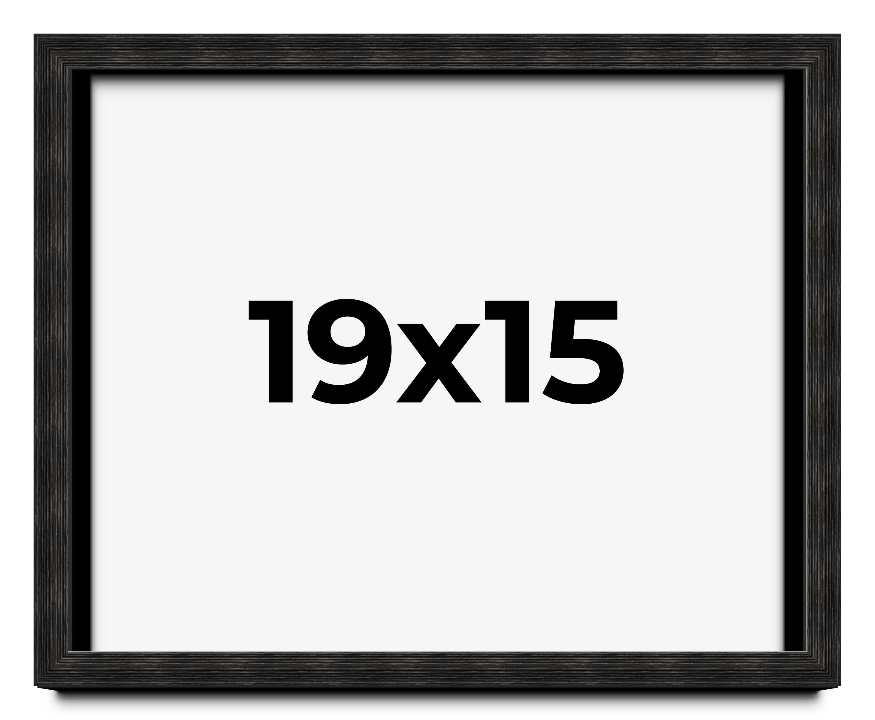 19x15 Shadow Box Black Rustic Barnwood Display Frame | 1.125 Inch Deep ...