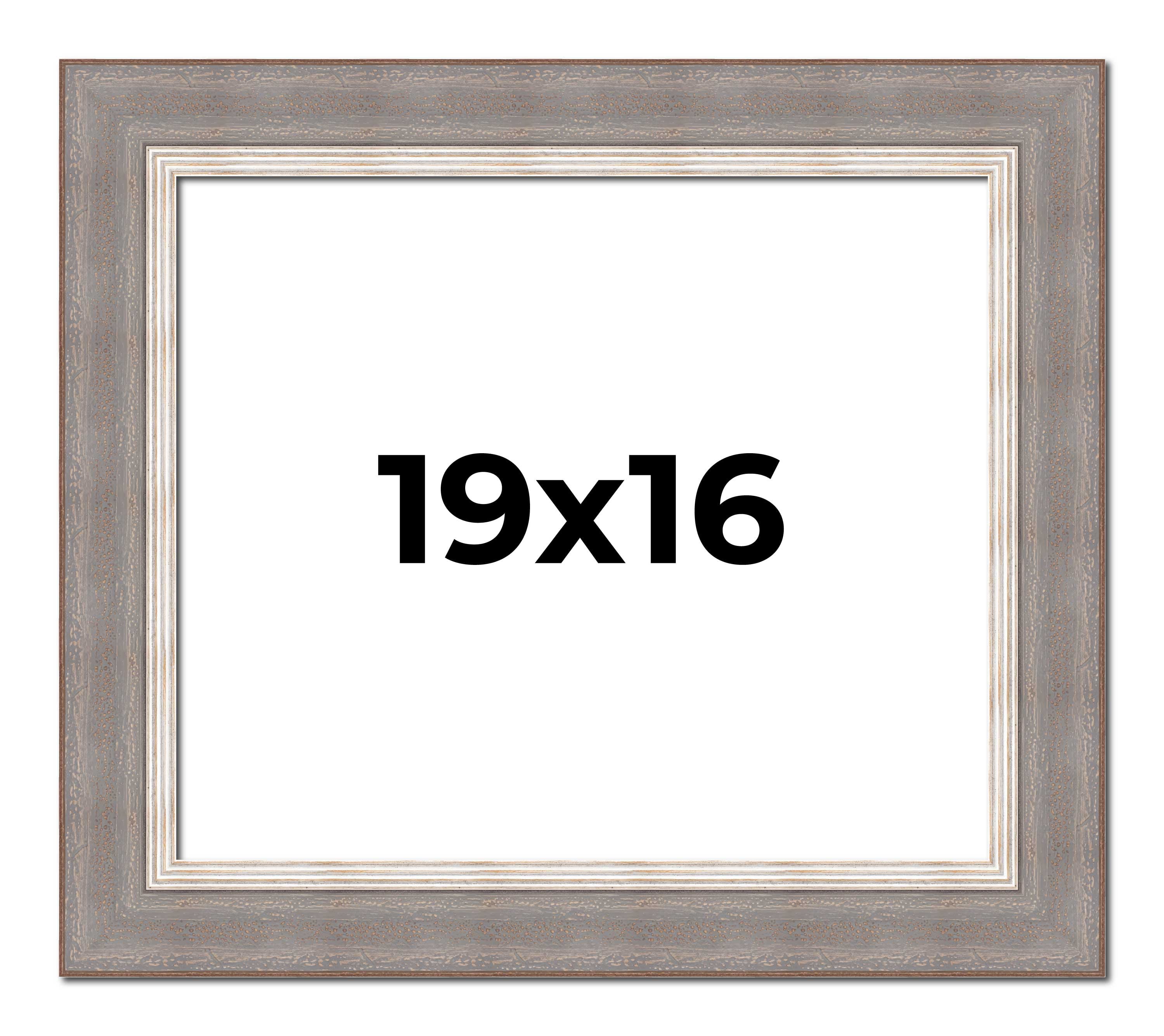 19x16 Frame Grey Real Wood Picture Frame Width 2.75 Inches | Interior ...