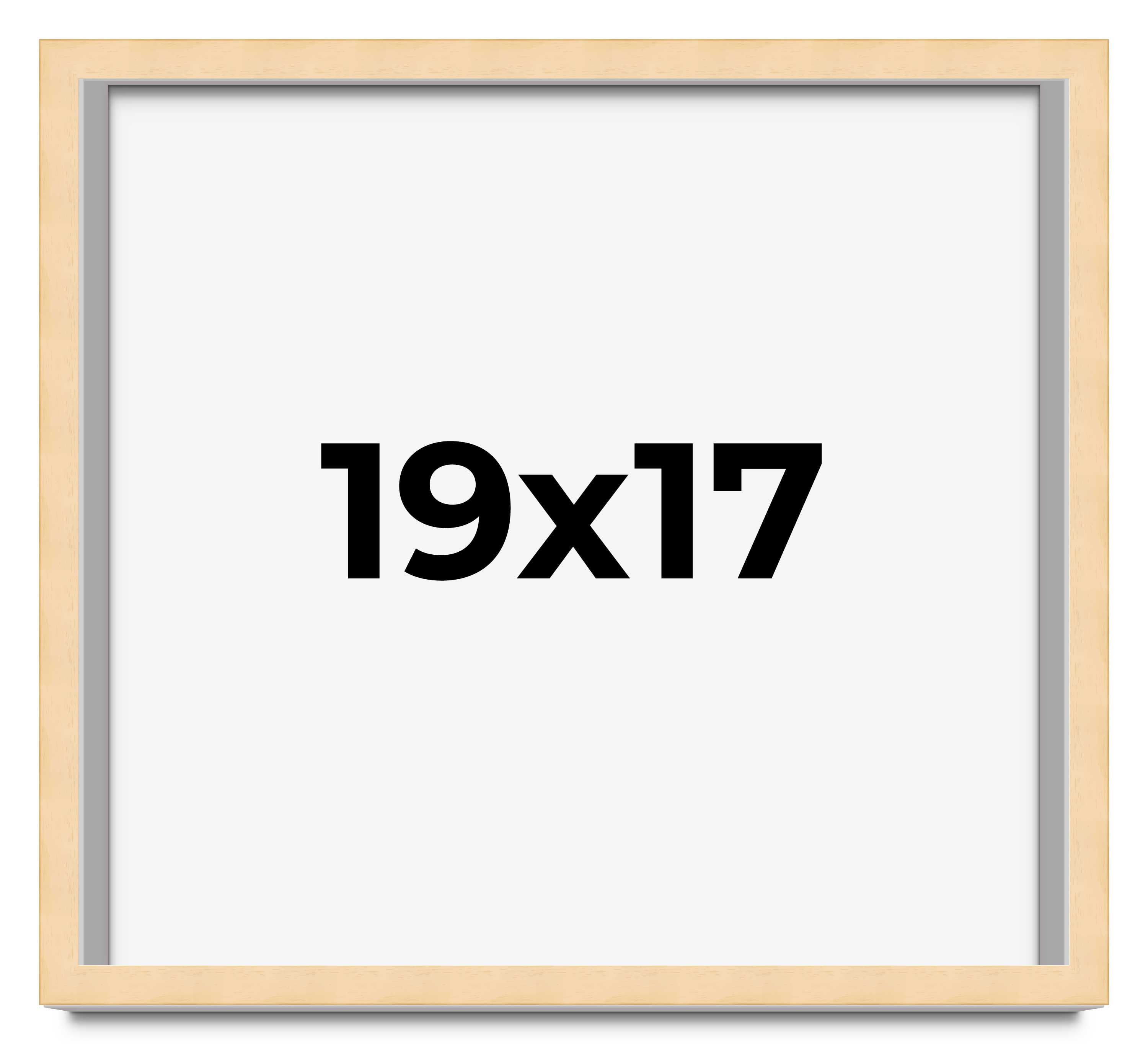 19x17 Frame Beige Real Wood Picture Frame Width 0.75 inches | Interior ...
