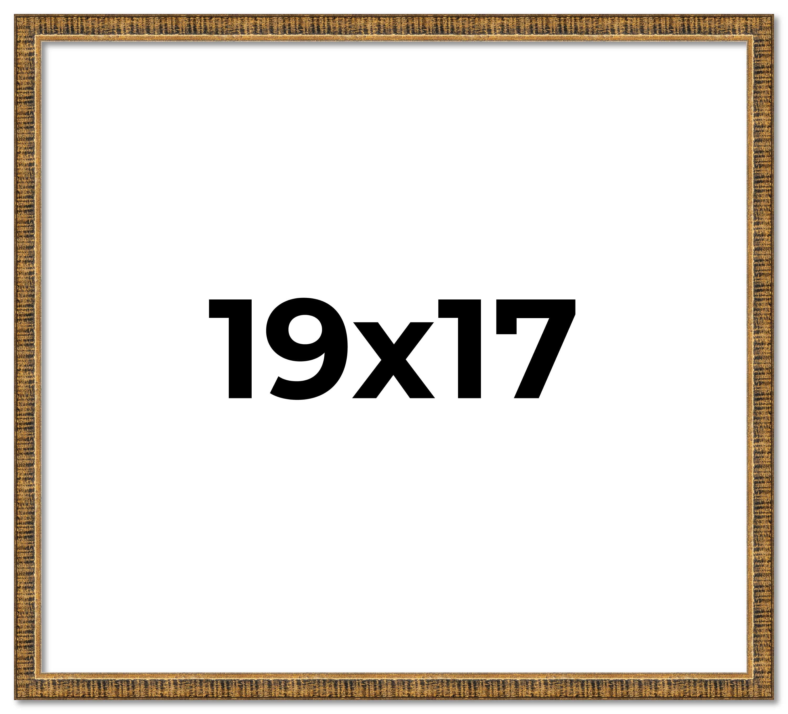 19x17 Frame Gold Kingsley Distressed Solid Wood Picture Frame Width 0. ...