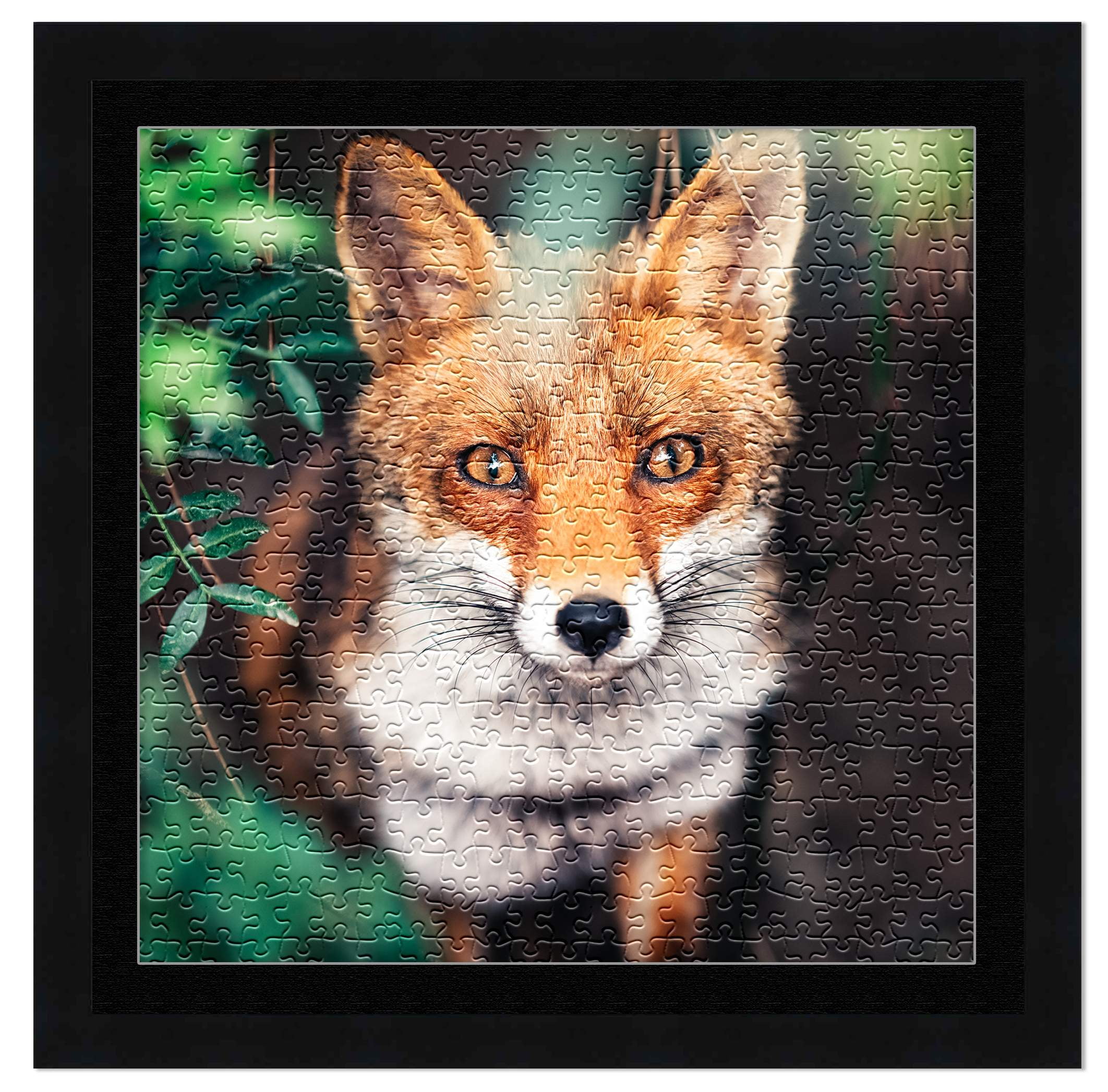 19x19 Jigsaw Puzzle Frame Kit - Kit Includes Puzzle Glue Sheets, Black ...