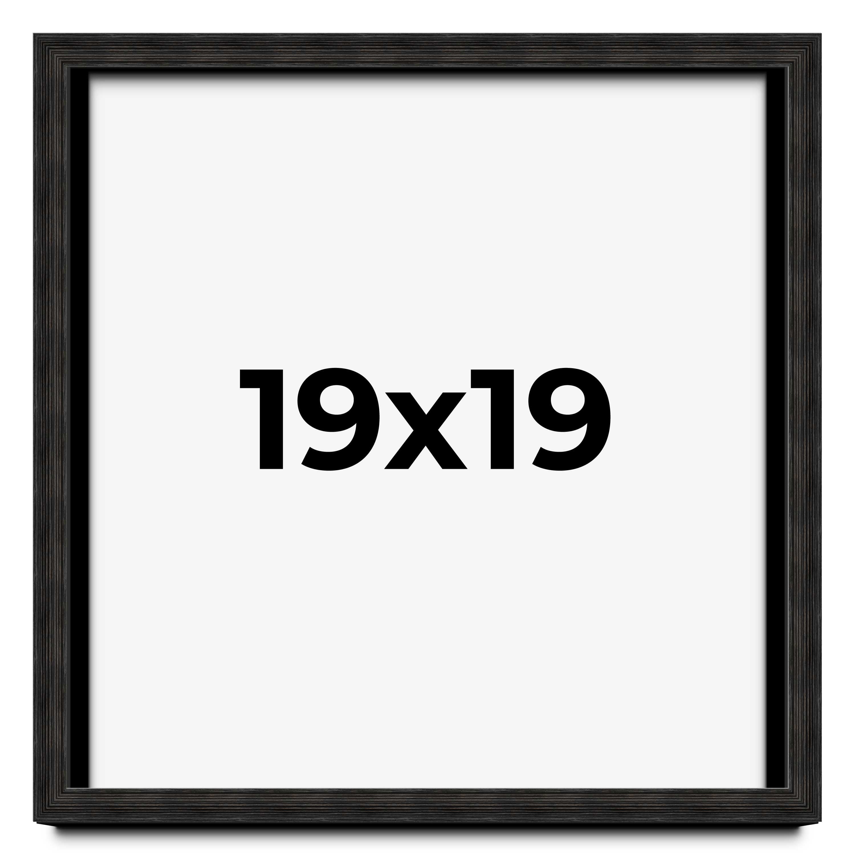 19x19 Shadow Box Black Rustic Barnwood Display Frame | 1.125 Inch Deep ...