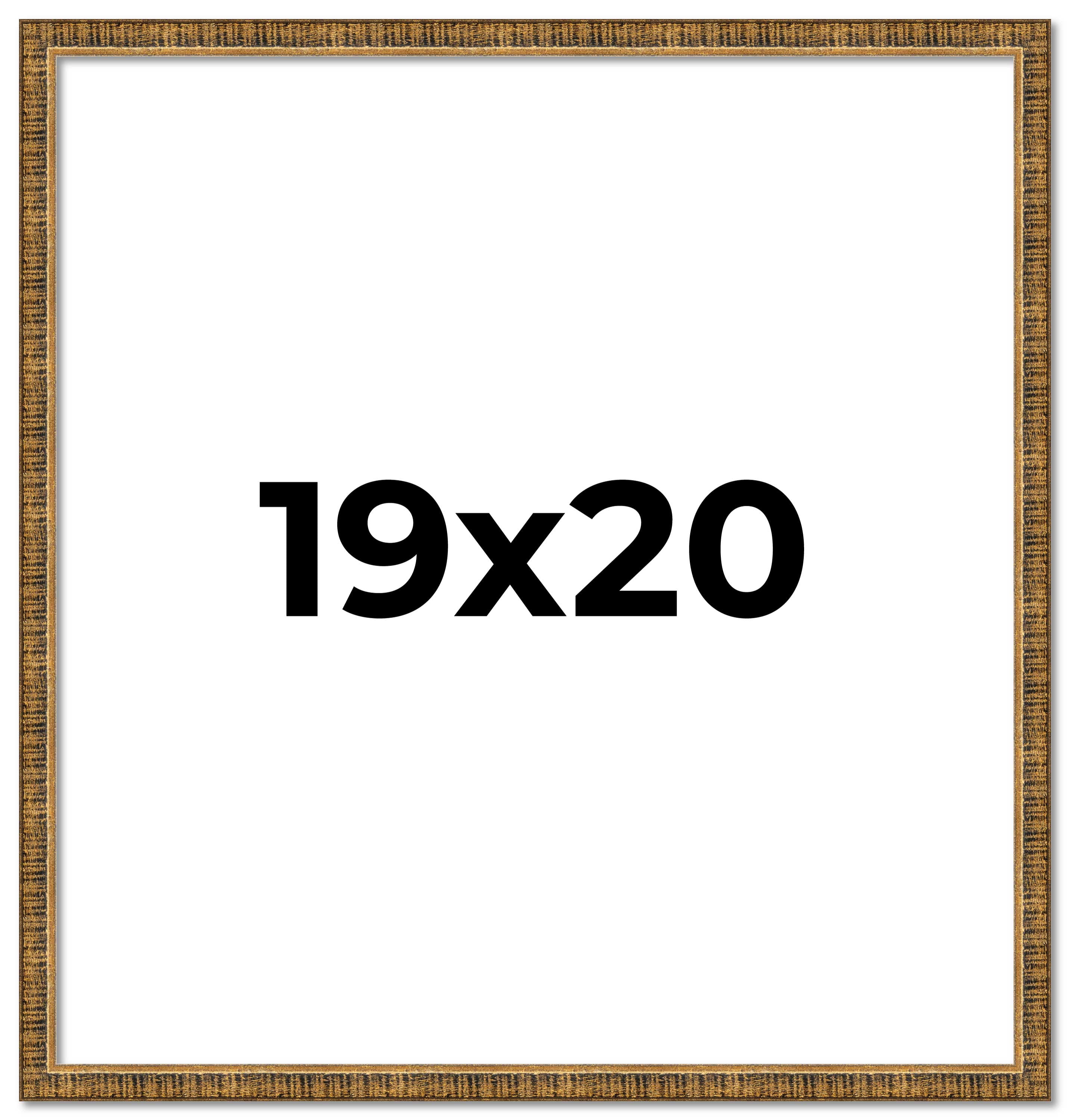 19x20 Frame Gold Solid Wood Picture Frame - Complete Modern Photo Frame ...