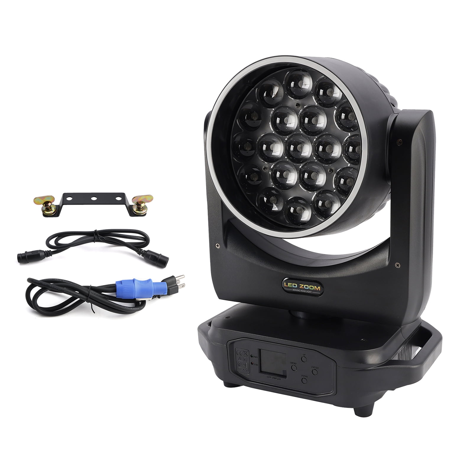 19x20W LED Zoom Moving Head Stage Light RGBW DMX Beam Wash Lighting for ...