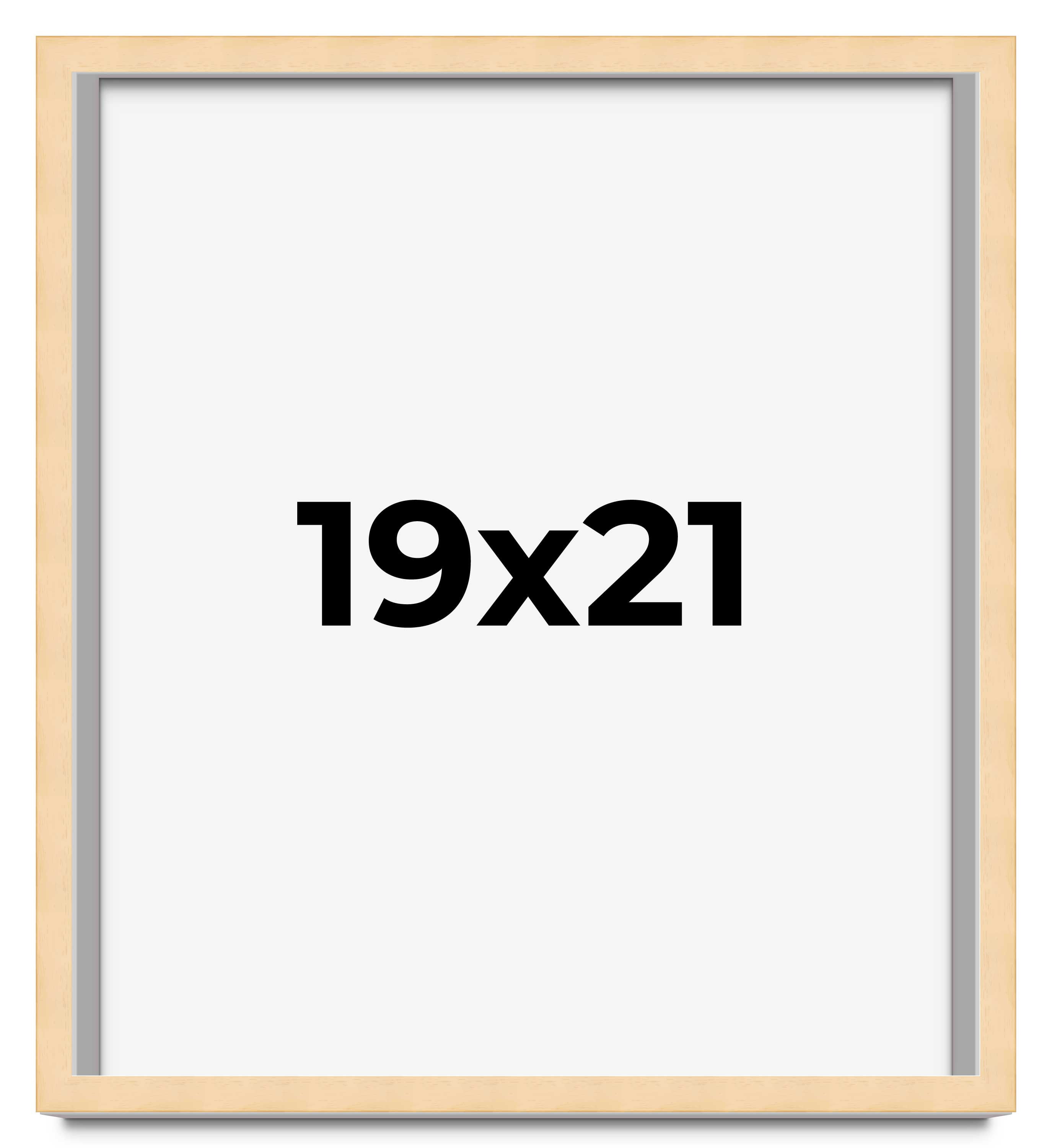 19x21 Frame Beige Real Wood Picture Frame Width 0.75 inches | Interior ...