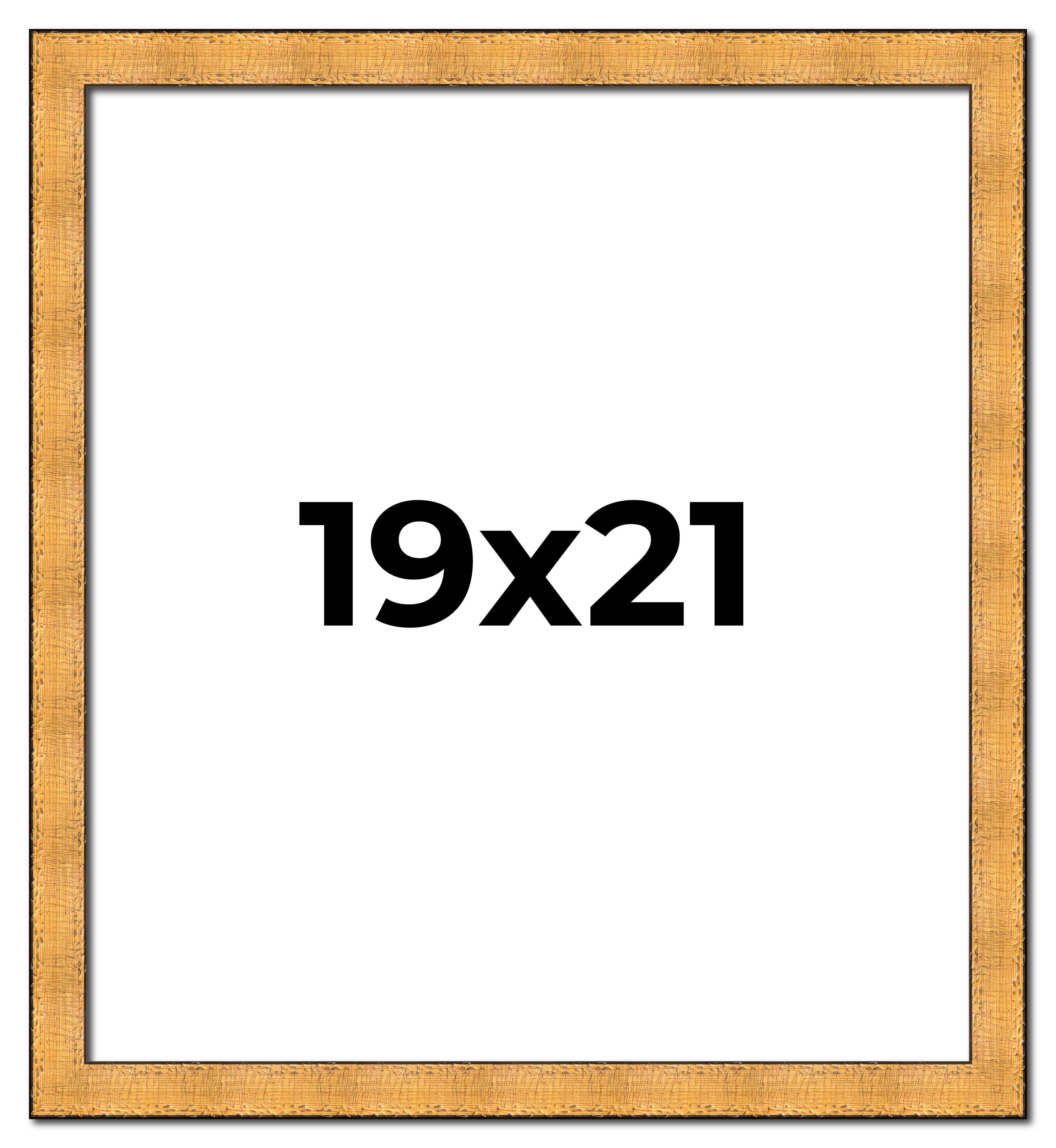 19x21 Frame Gold Rustic Solid Wood Picture Frame | 1.25 Inch Wide ...