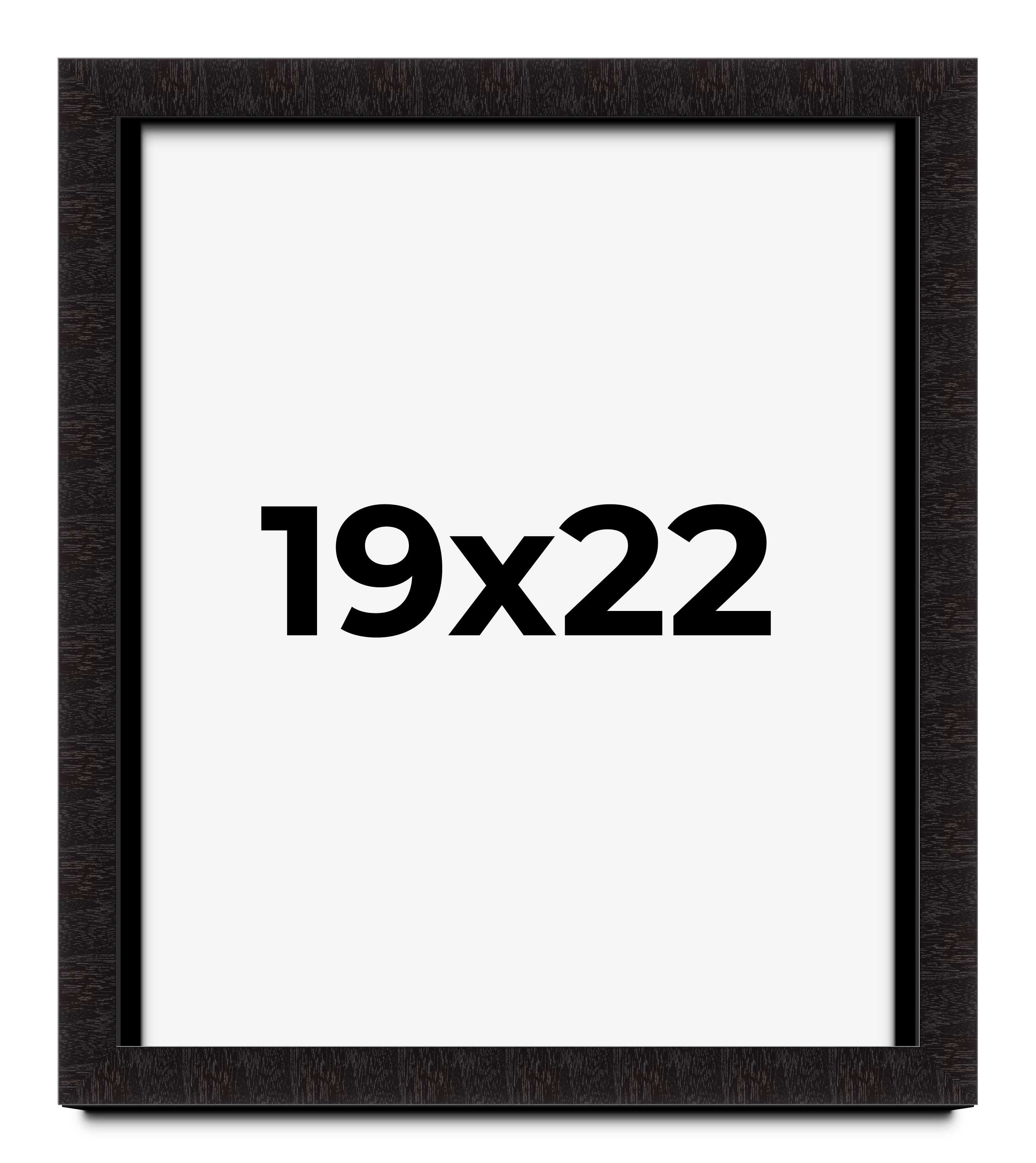 19x22 Shadow Box Black Solid Wood Display Picture Frame | 1 Inch Rabbet ...