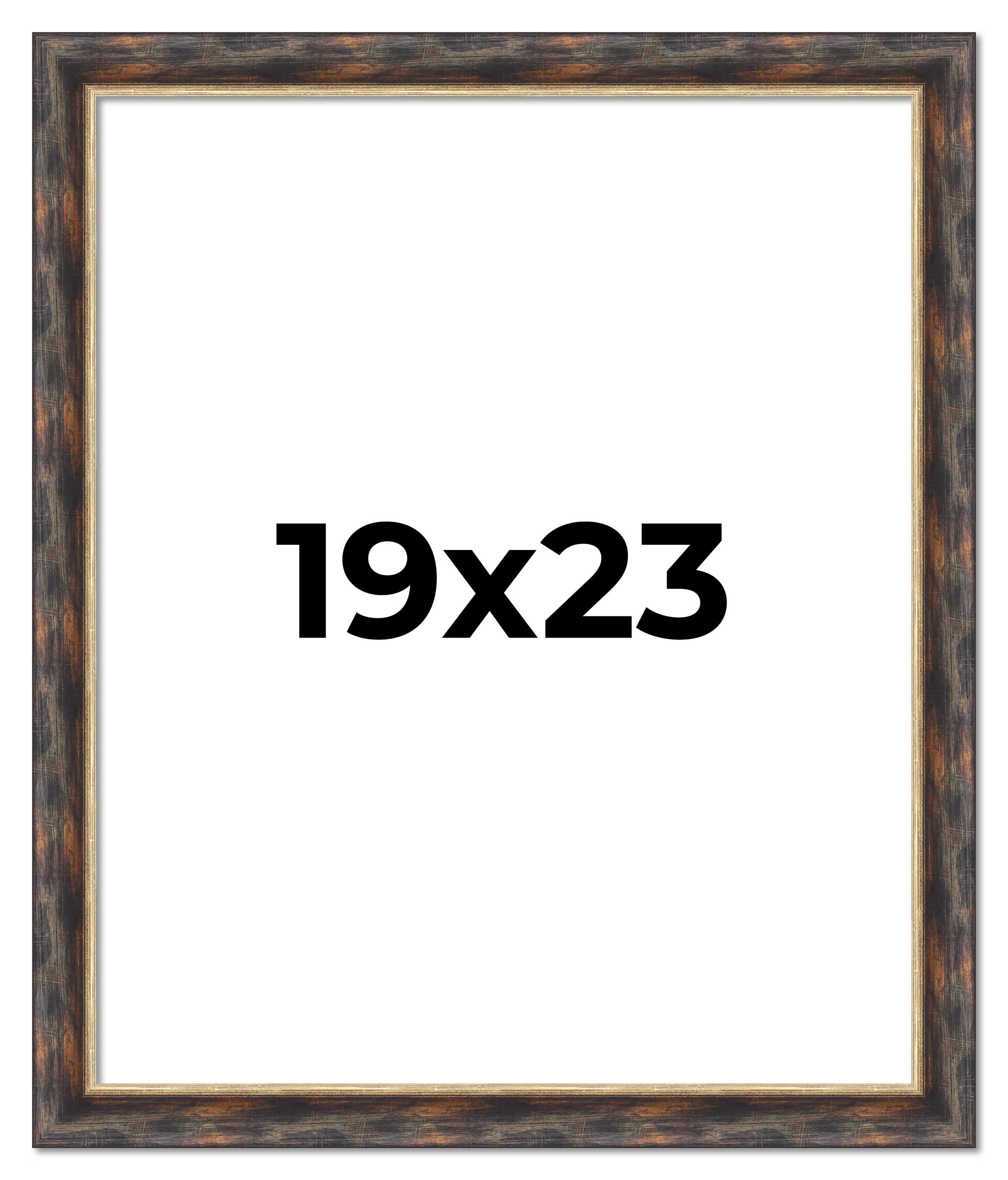 19x23 Frame Gold Real Wood Picture Frame Width 1.5 inches | Interior ...