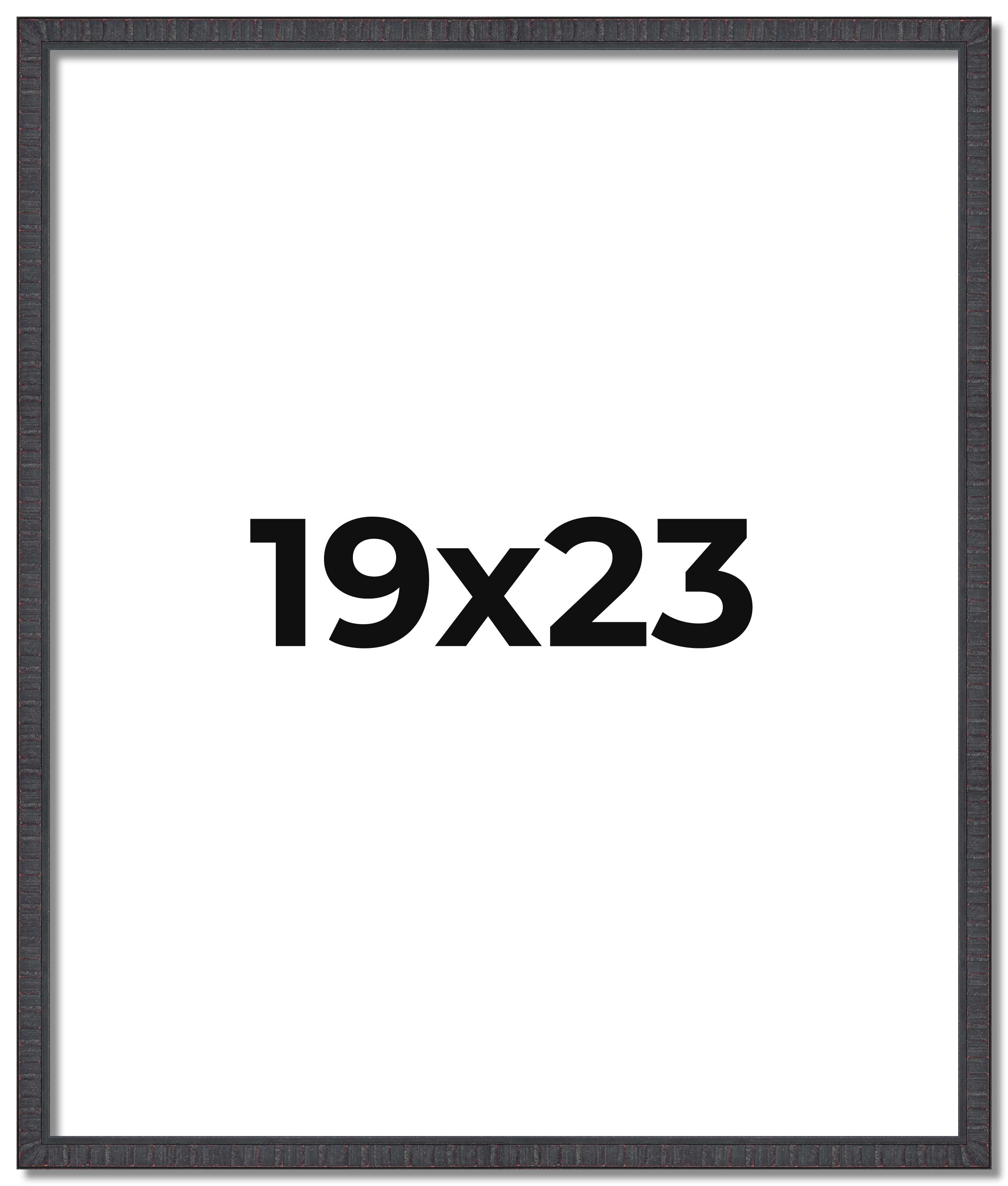 19x23 Rustic Brown Real Wood Picture Frame Width 0.75 inches | Interior ...