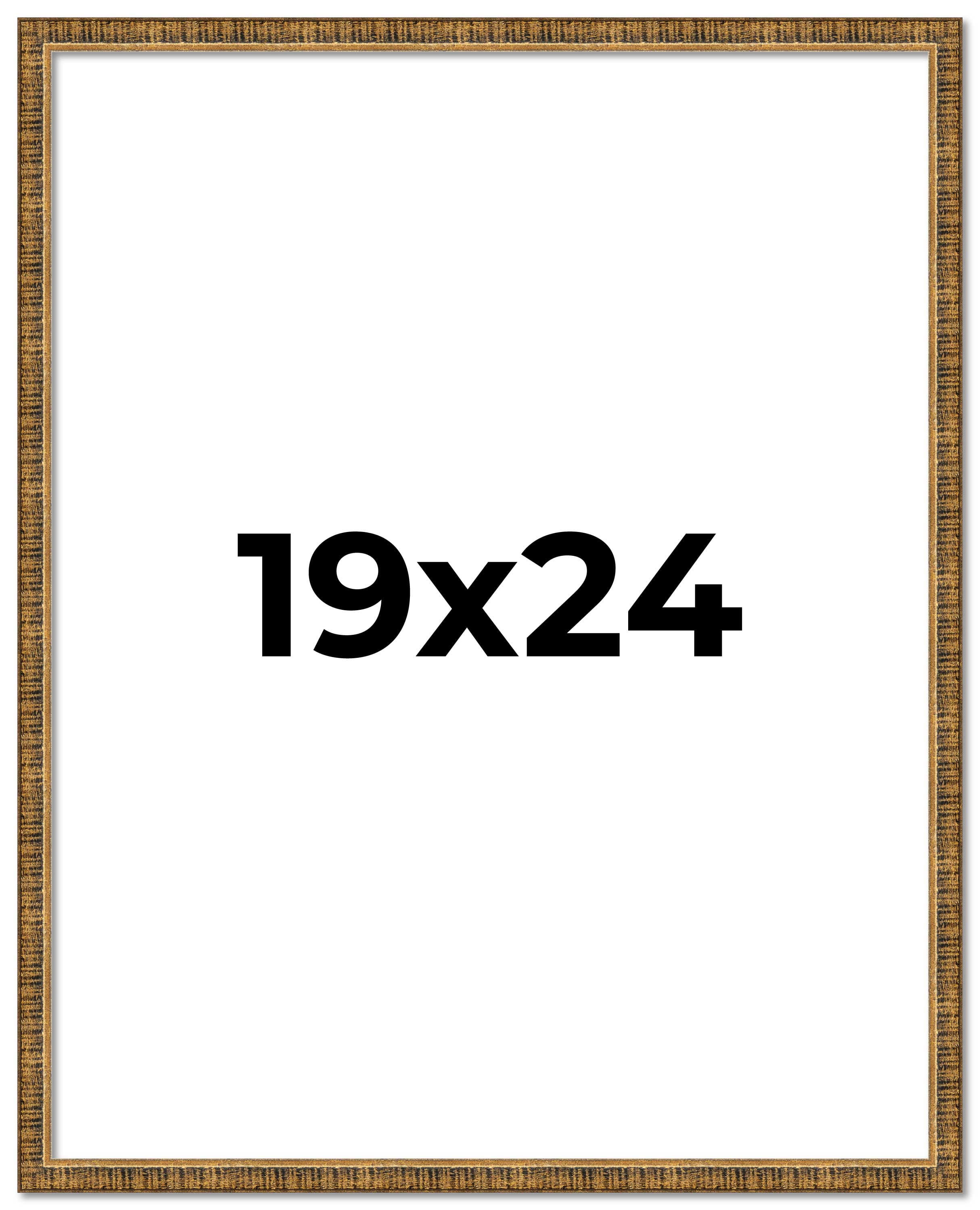 19x24 Frame Gold Picture Frame - Complete Modern Photo Frame Includes ...