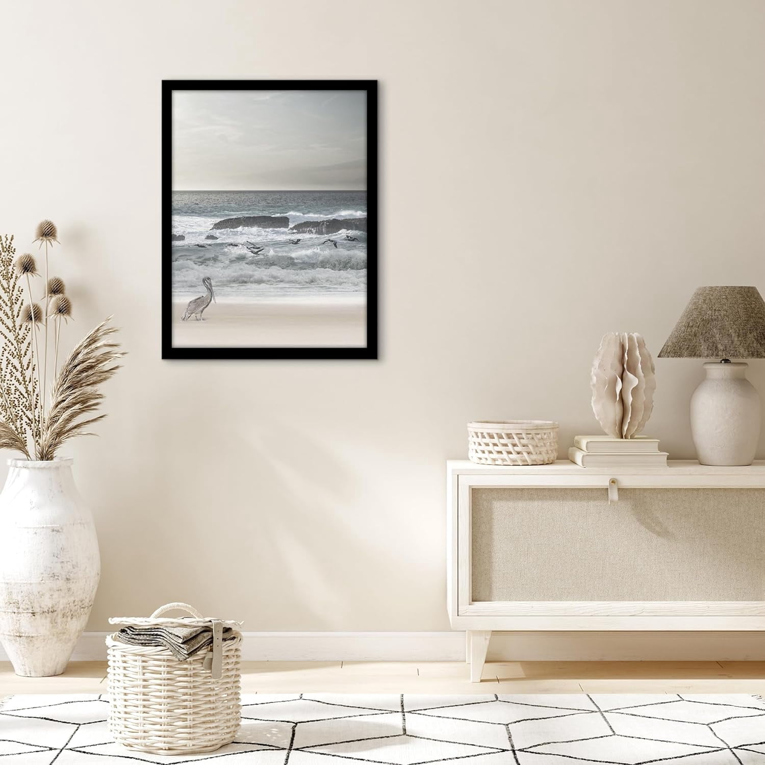 19x25 Black Picture Frame with Polished - Engineered Wood Wall Art ...