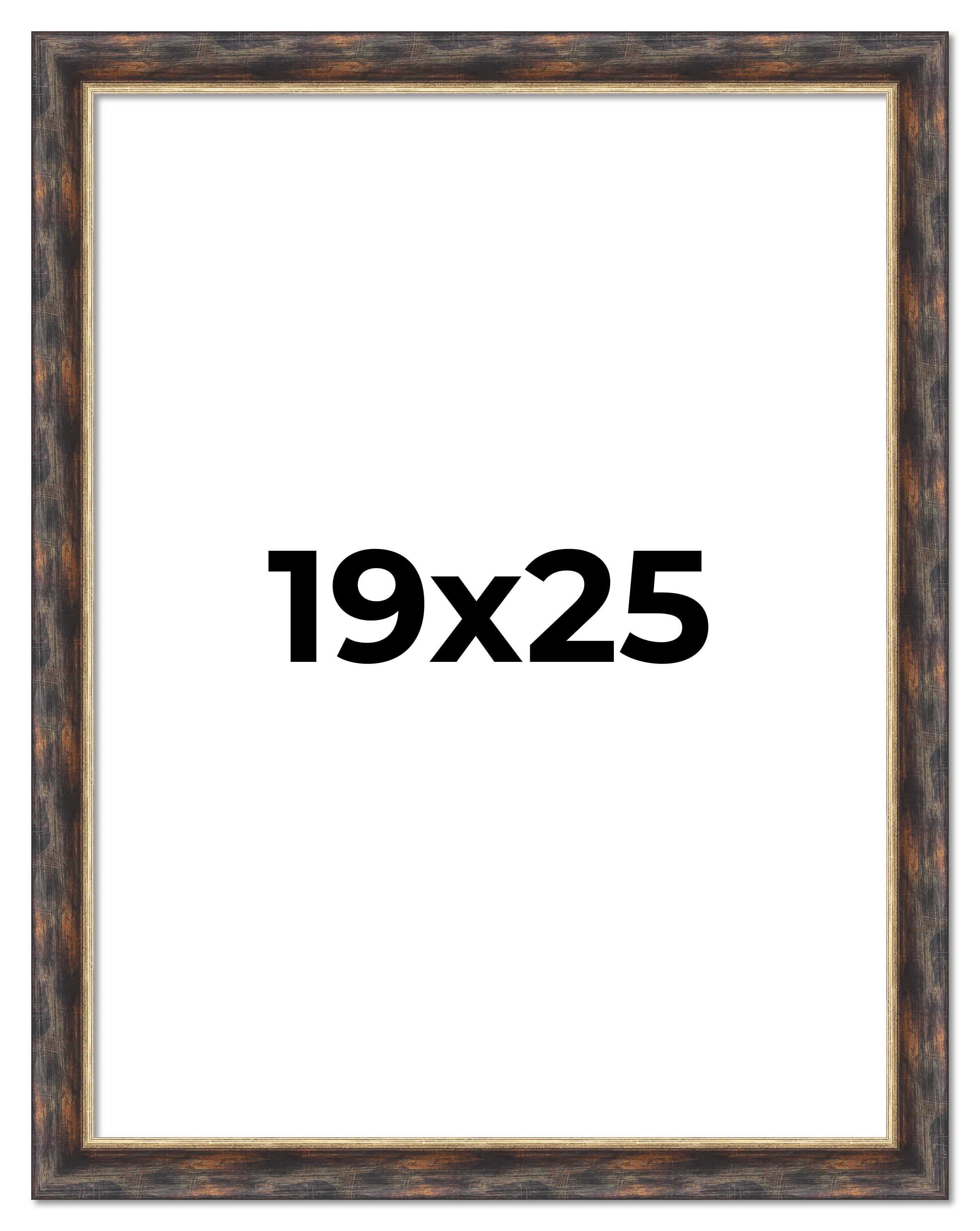 19x25 Frame Gold Real Wood Picture Frame Width 1.5 inches | Interior ...